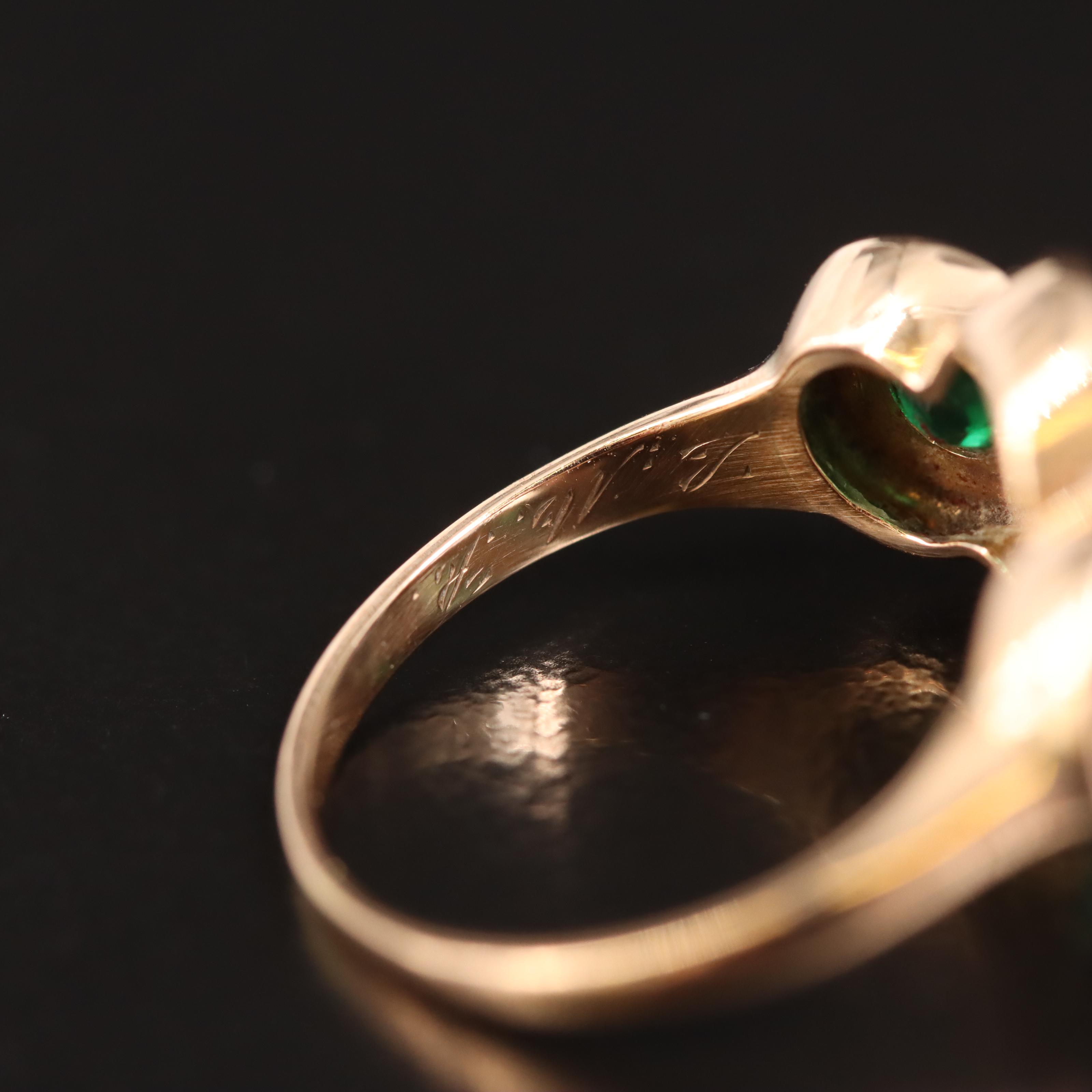 Victorian 10K Rings Including Pearls and Crescent Design | EBTH