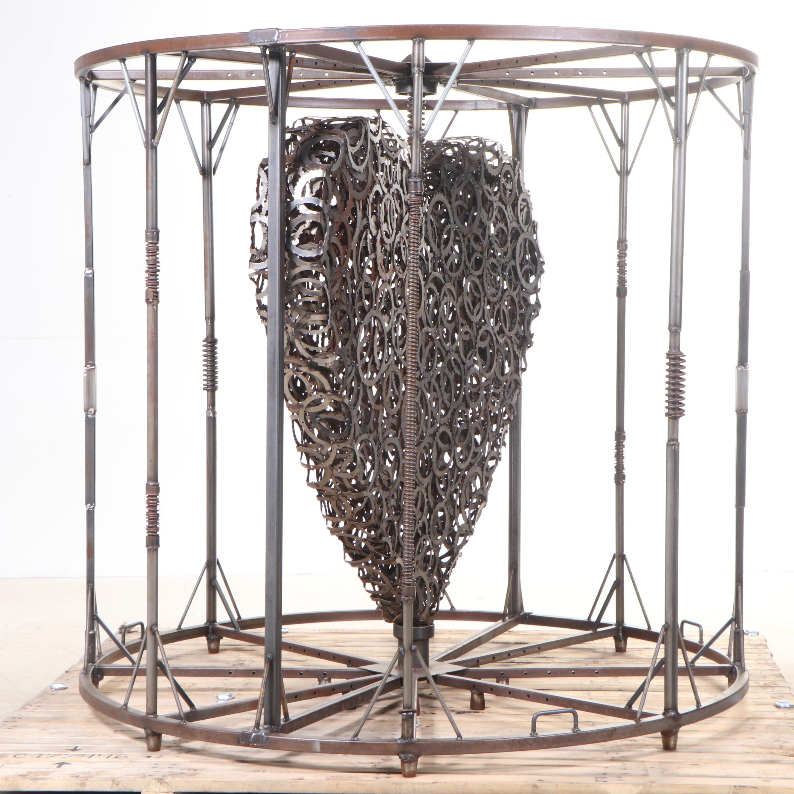 Jen Kresl of Steel Envy Large-Scale Steel Sculpture "Heavy Heart" for ...