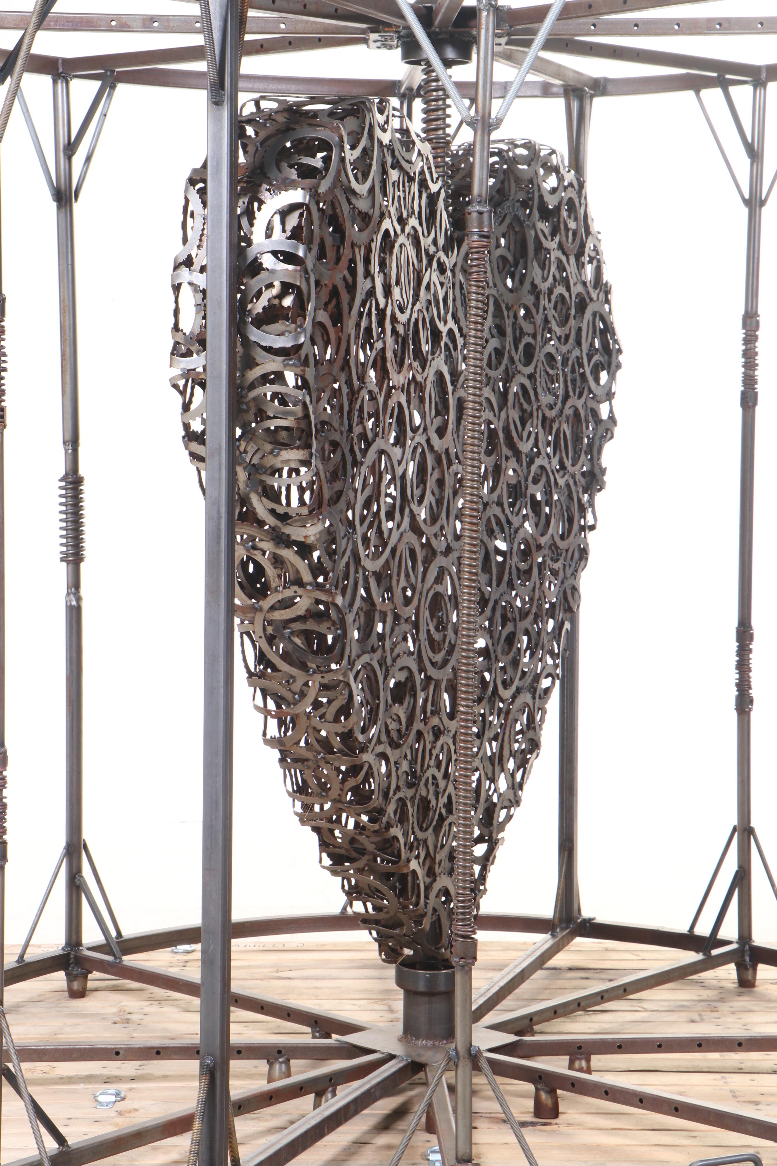 Jen Kresl of Steel Envy Large-Scale Steel Sculpture "Heavy Heart" for ...