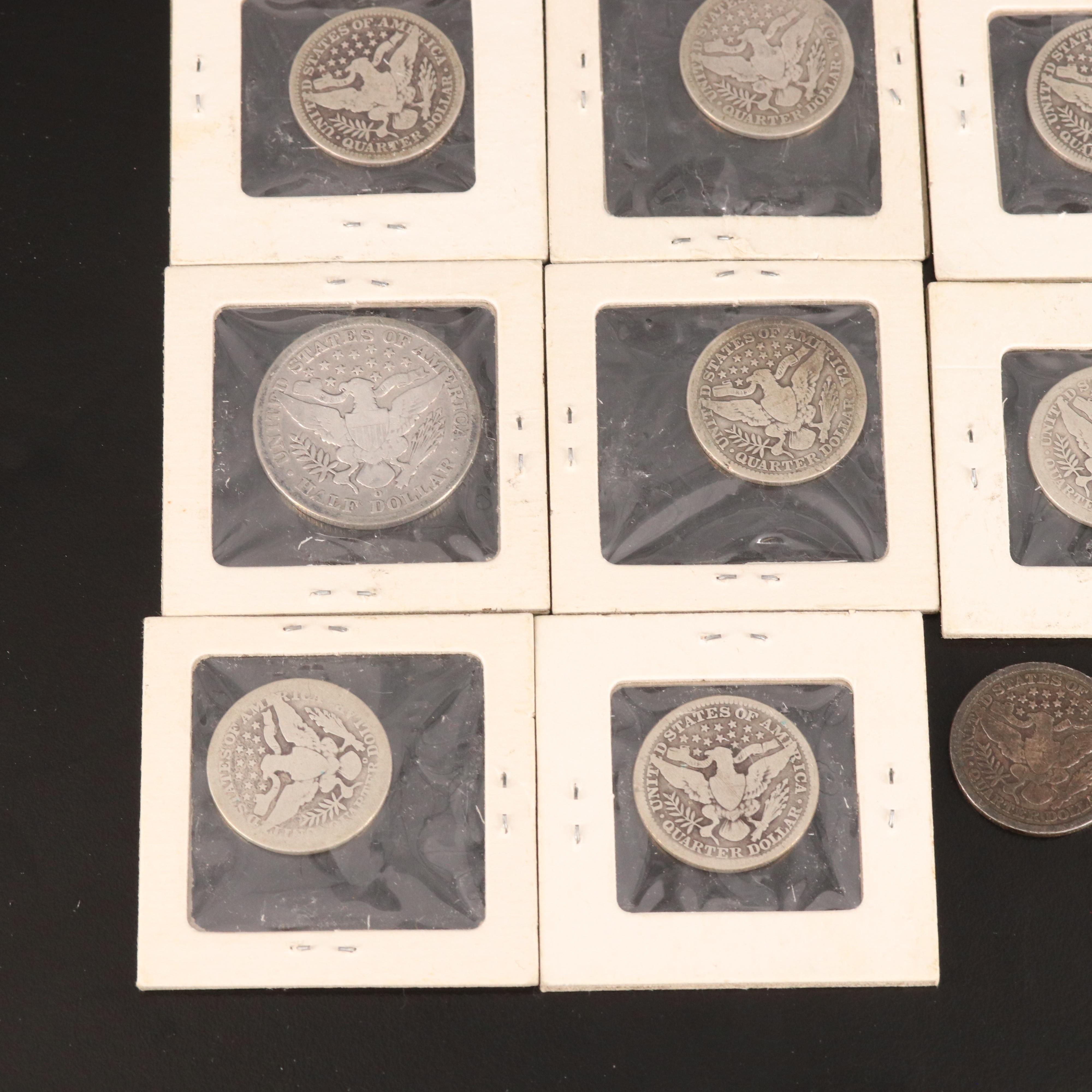 Collection of Thirteen Barber Silver Coins | EBTH