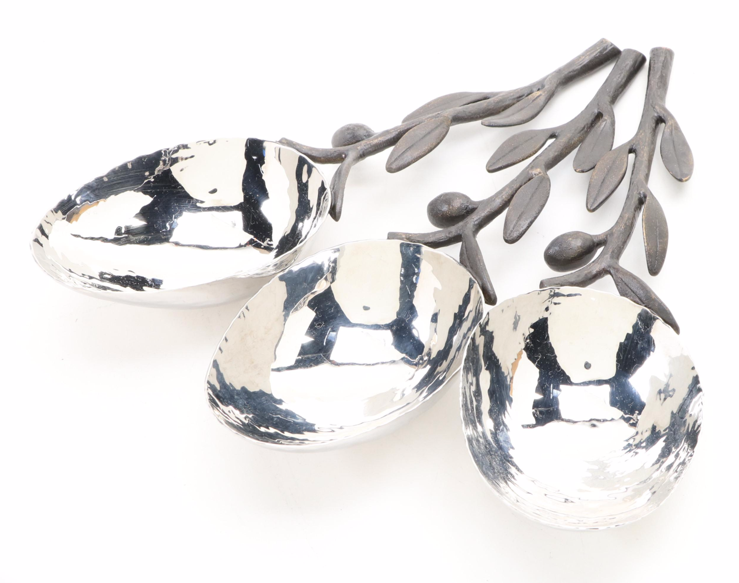 Michael Aram Olive Branch Serving Spoons | EBTH