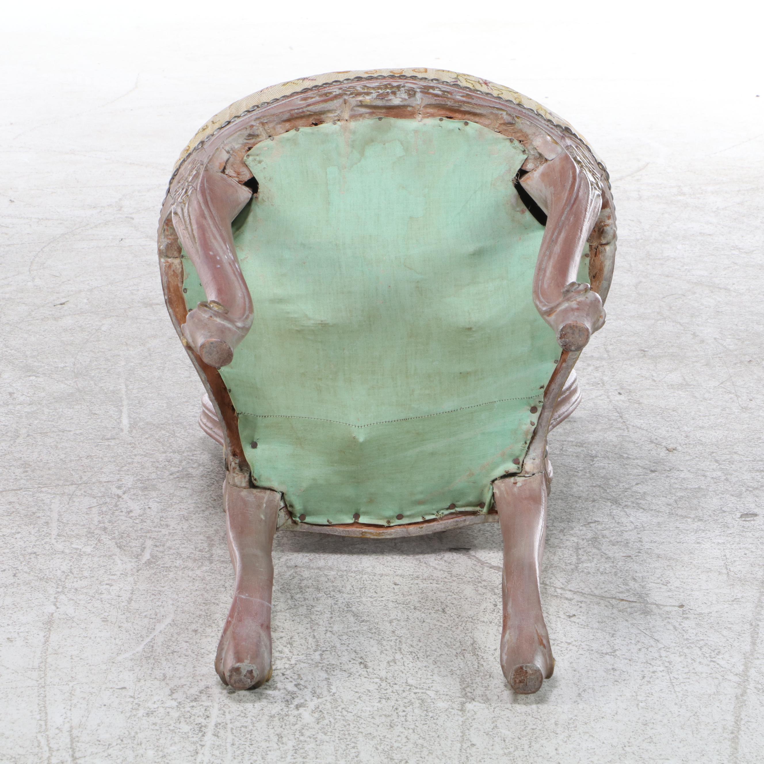 Caned Balloon Back Rococo Revival Side Chair | EBTH