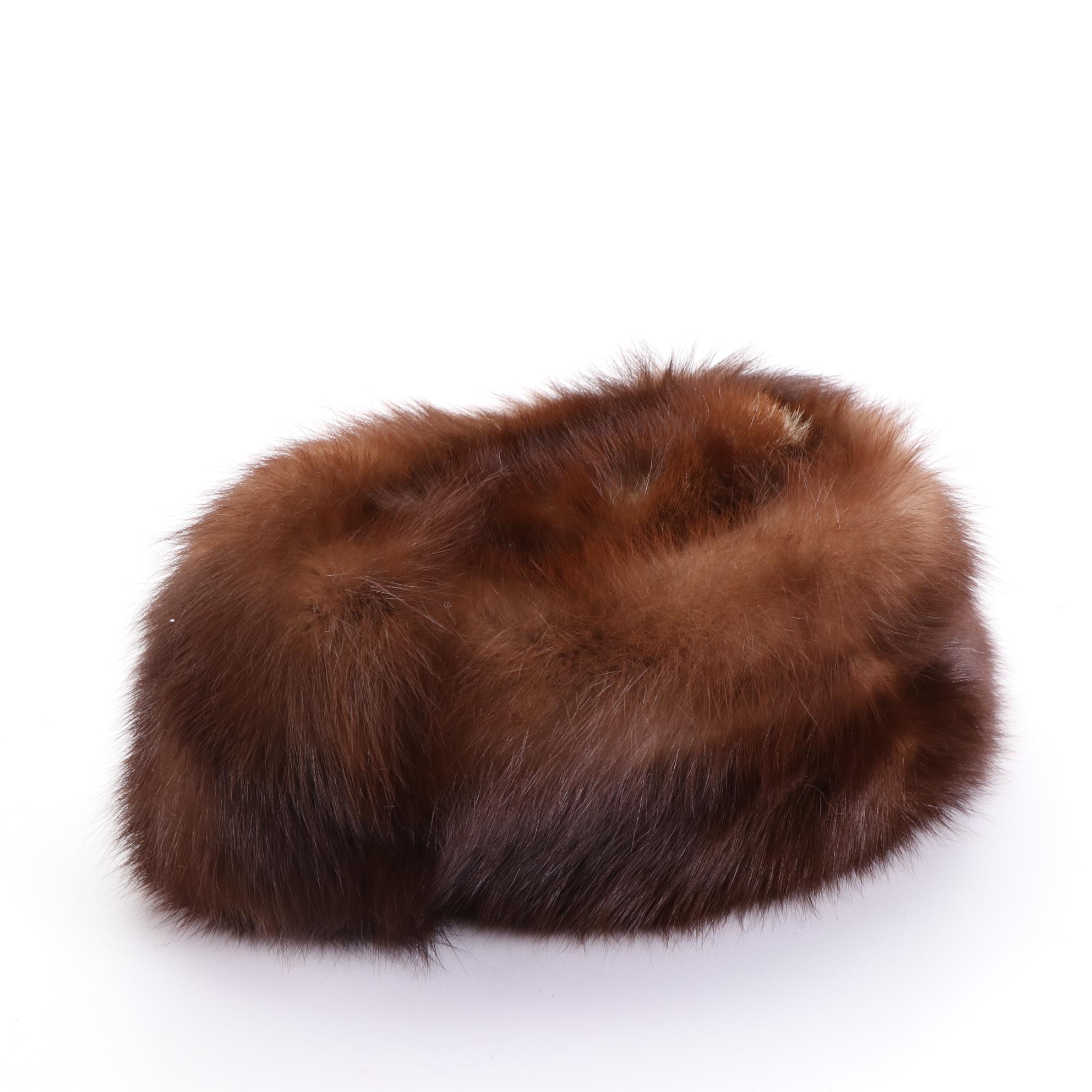 Russian Sable Fur and White Fox Fur Hats | EBTH