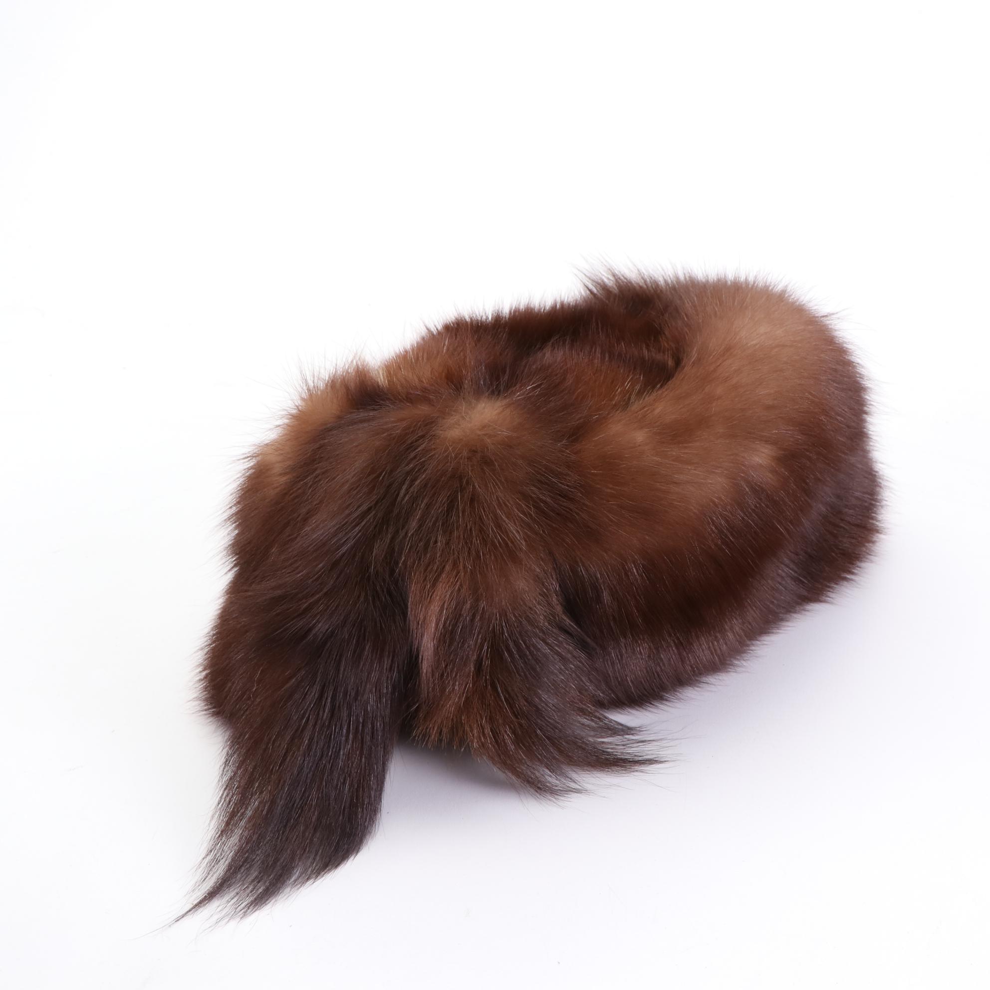 Russian Sable Fur and White Fox Fur Hats | EBTH
