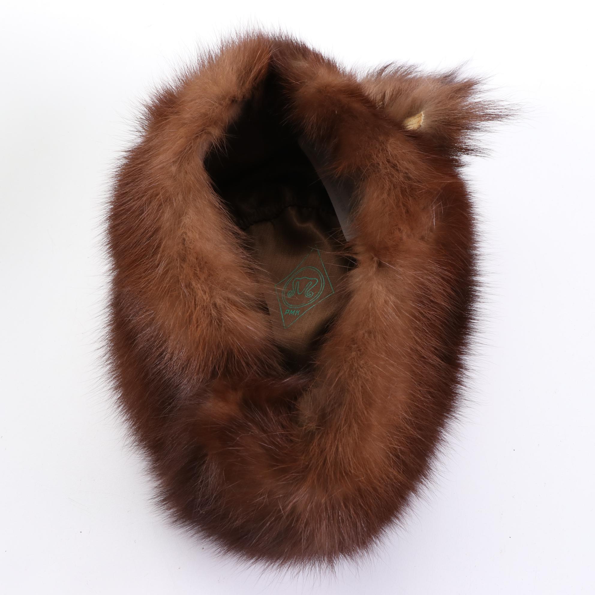 Russian Sable Fur and White Fox Fur Hats | EBTH