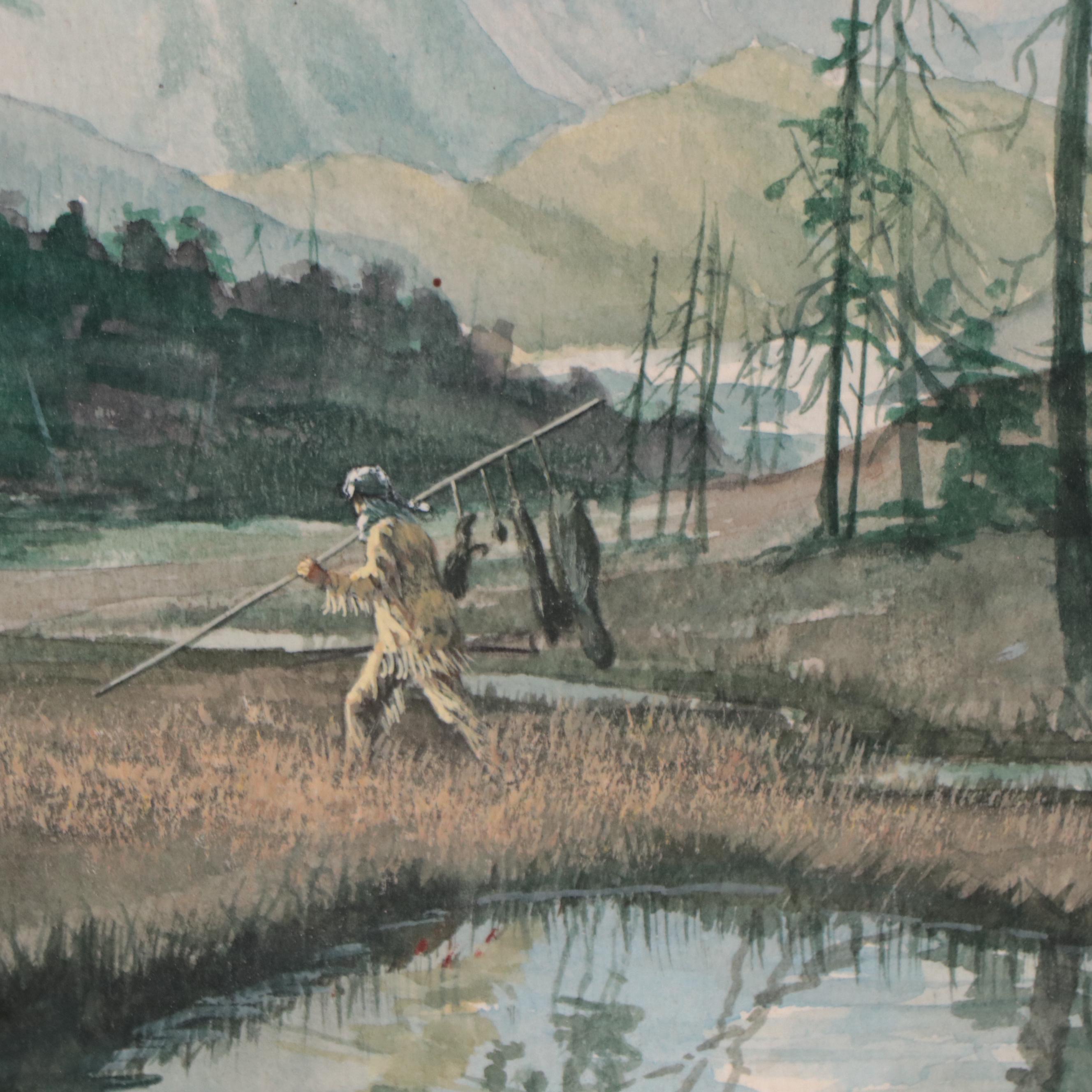 Gerry Metz Watercolor Painting "Good Day's Catch" | EBTH
