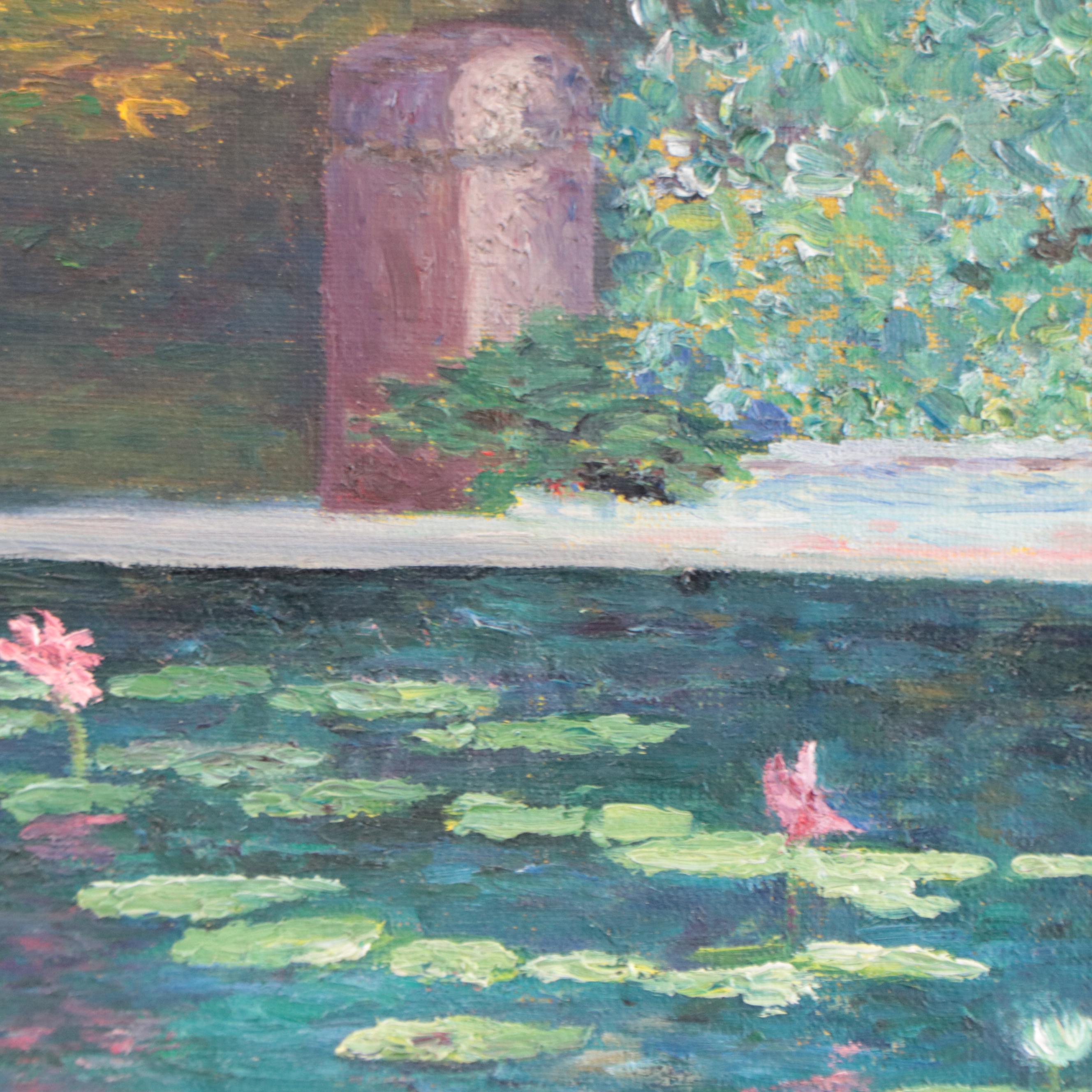 Jane Mayes Oil Painting "Swan Lake," 1969 | EBTH