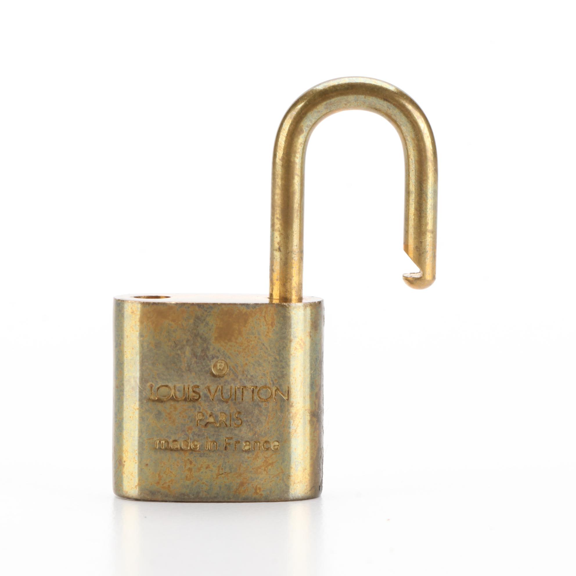 Louis Vuitton Brass Padlock and Key Set | EBTH
