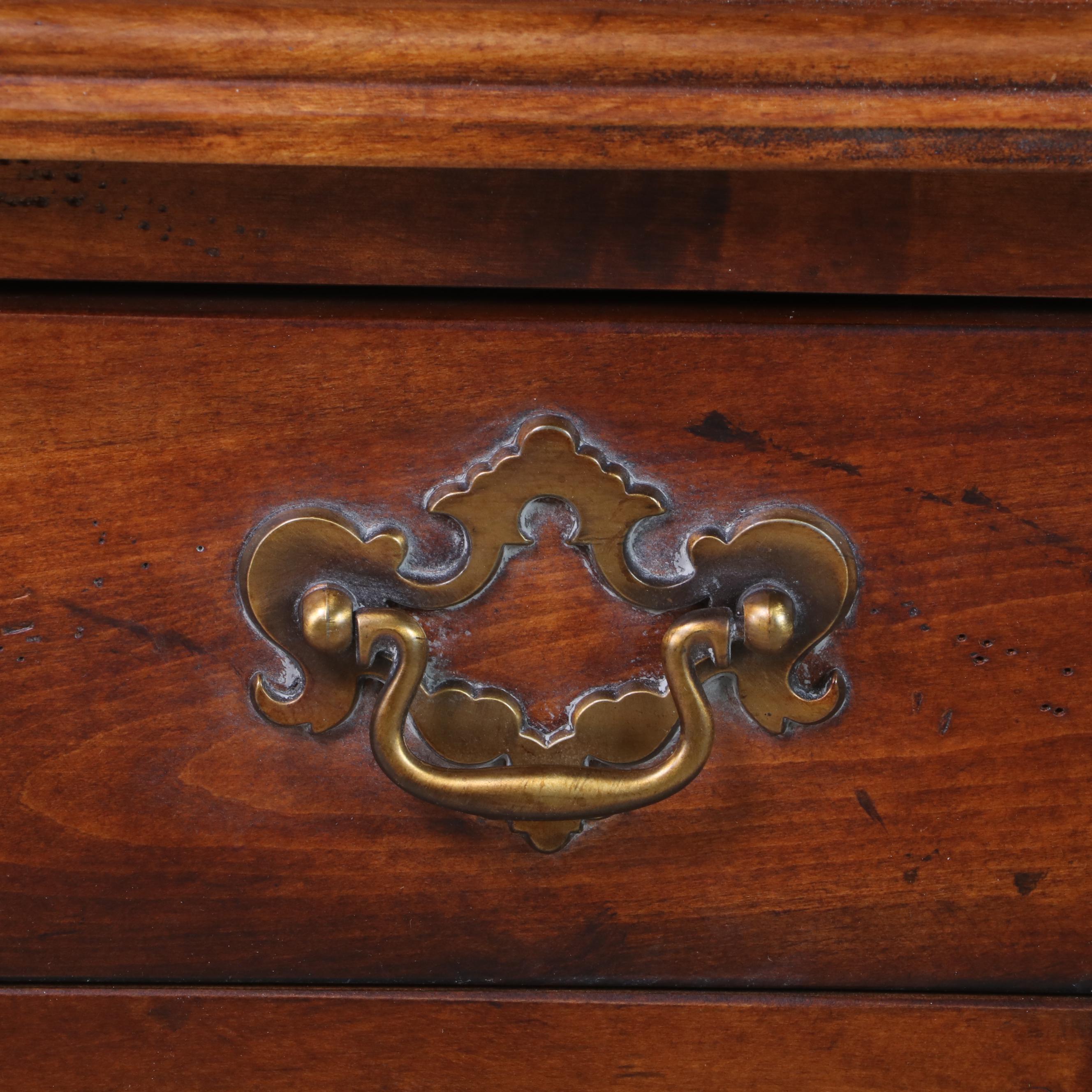 Century Colonial Style Side Table with Drawer and Caned Armchair | EBTH