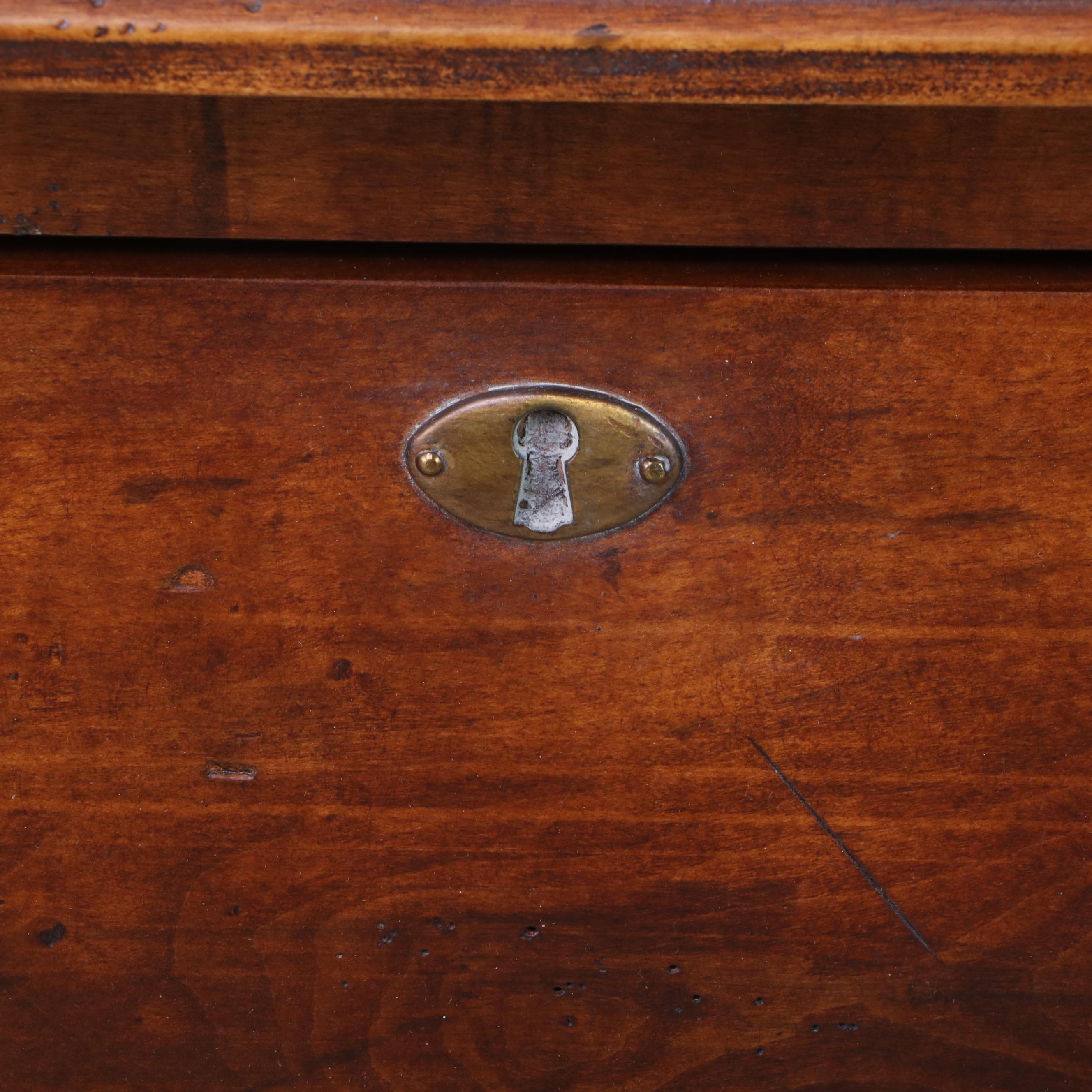 Century Colonial Style Side Table with Drawer and Caned Armchair | EBTH