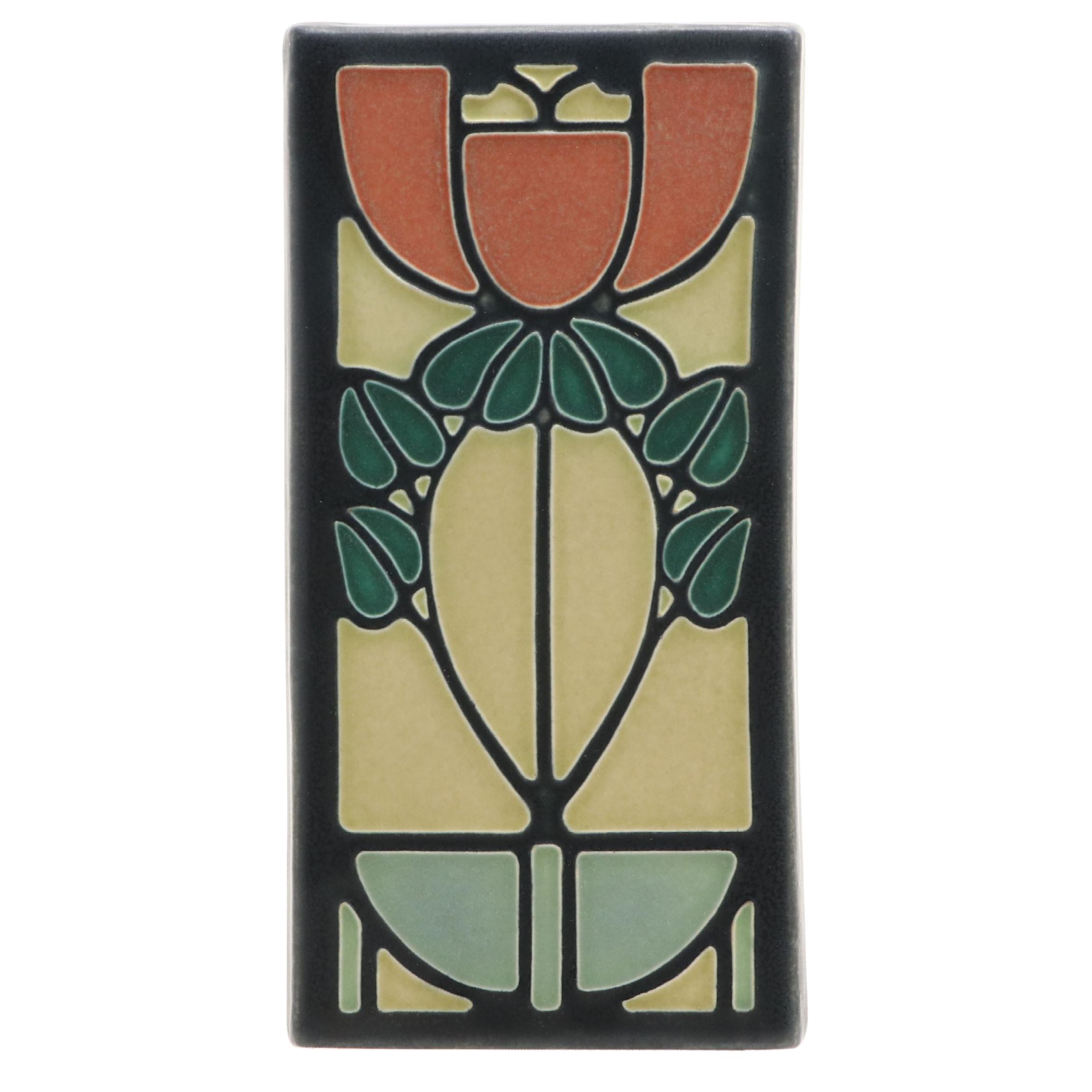 Motawi Tileworks "Bell Flower" Ceramic Tile After Dard Hunter | EBTH