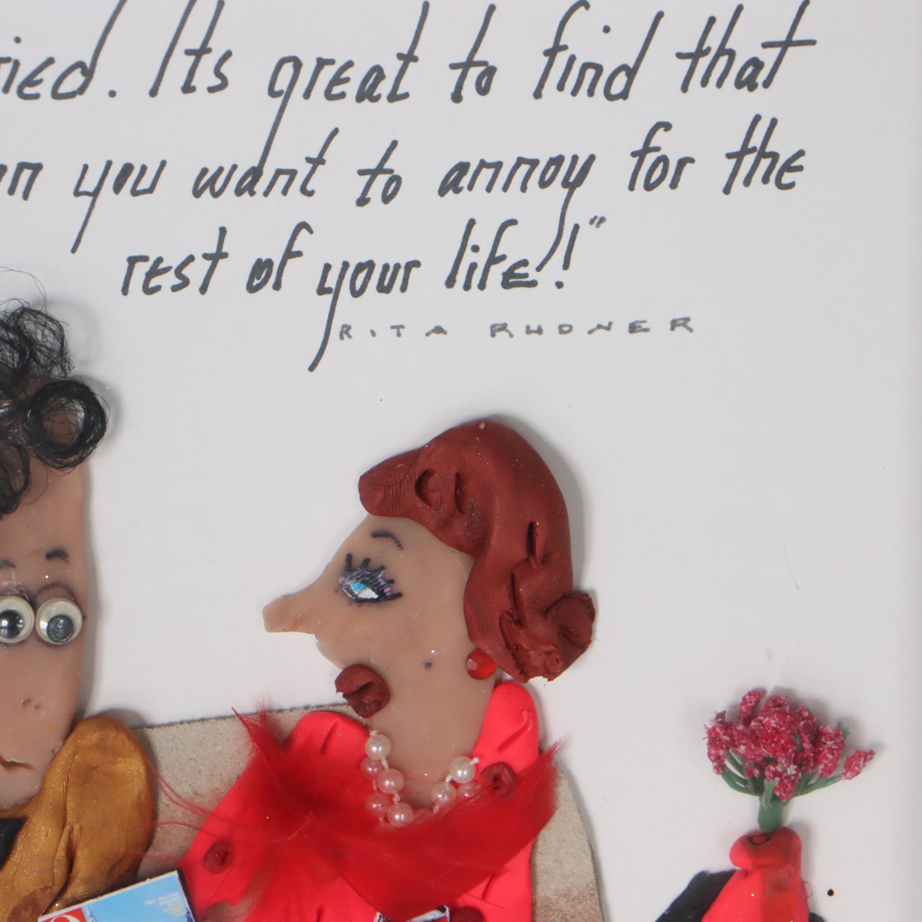 Michelle Monet Mixed Media Polymer Clay Composition, 2005 | EBTH