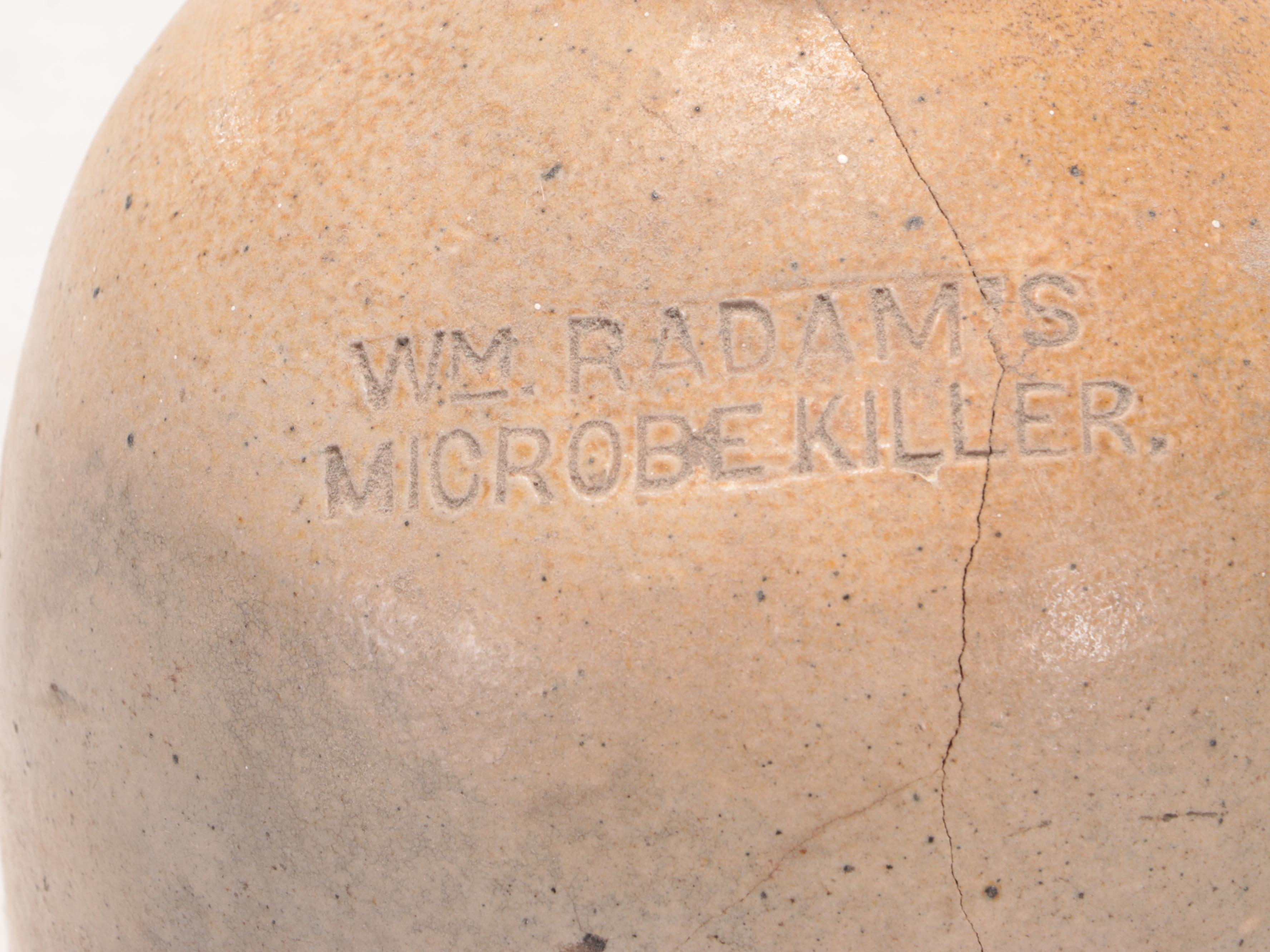 Wm. Radam Microbe Killer Jug with Two-Gallon Salt Glazed Stoneware ...