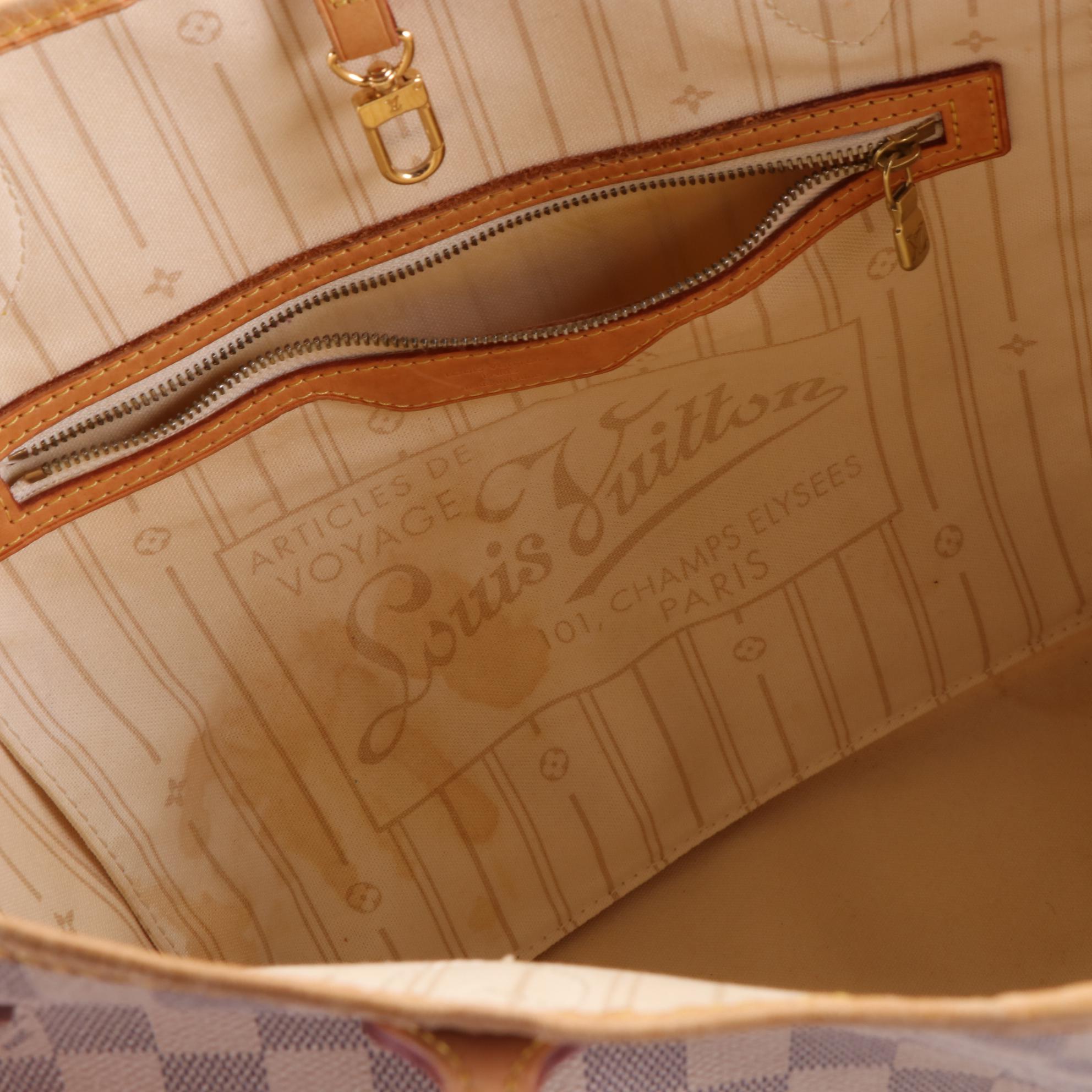 Louis Vuitton Neverfull MM in Damier Azure Canvas | EBTH