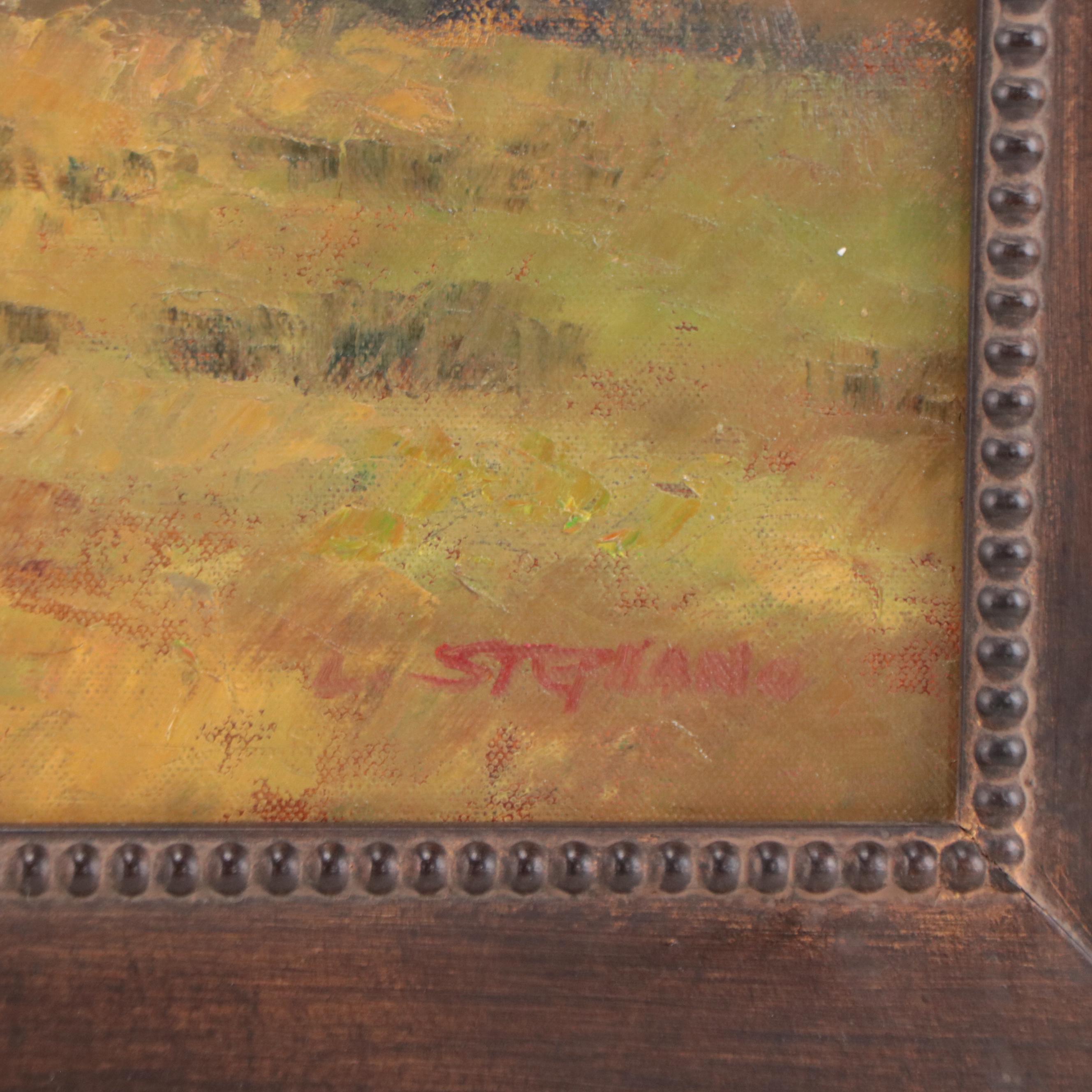 L. Stephano Oil Painting of Marsh Landscape | EBTH