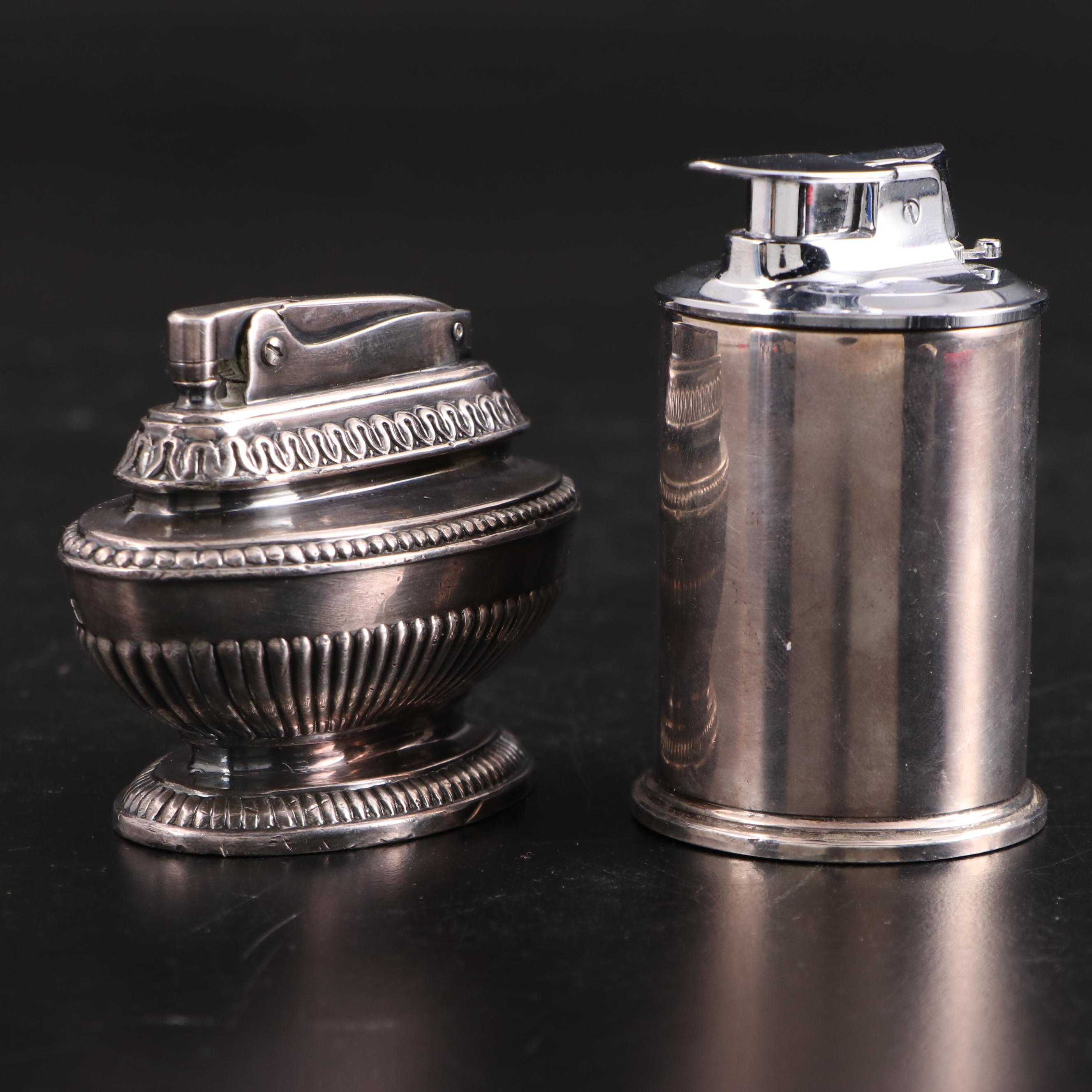 Empire Weighted Sterling Silver Lighter with Ronson "Queen Anne" Metal ...
