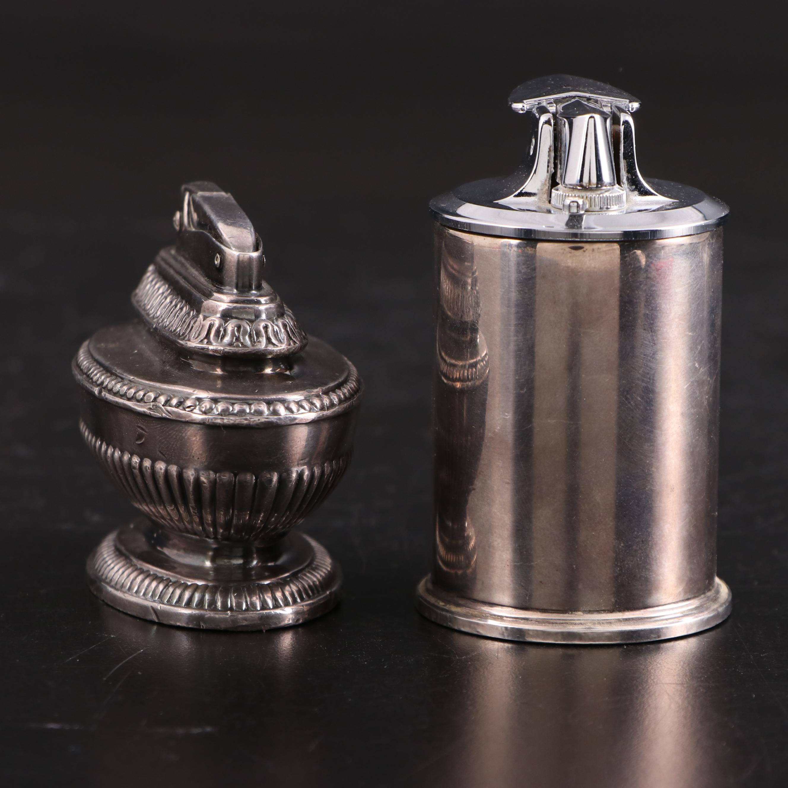 Empire Weighted Sterling Silver Lighter with Ronson "Queen Anne" Metal ...