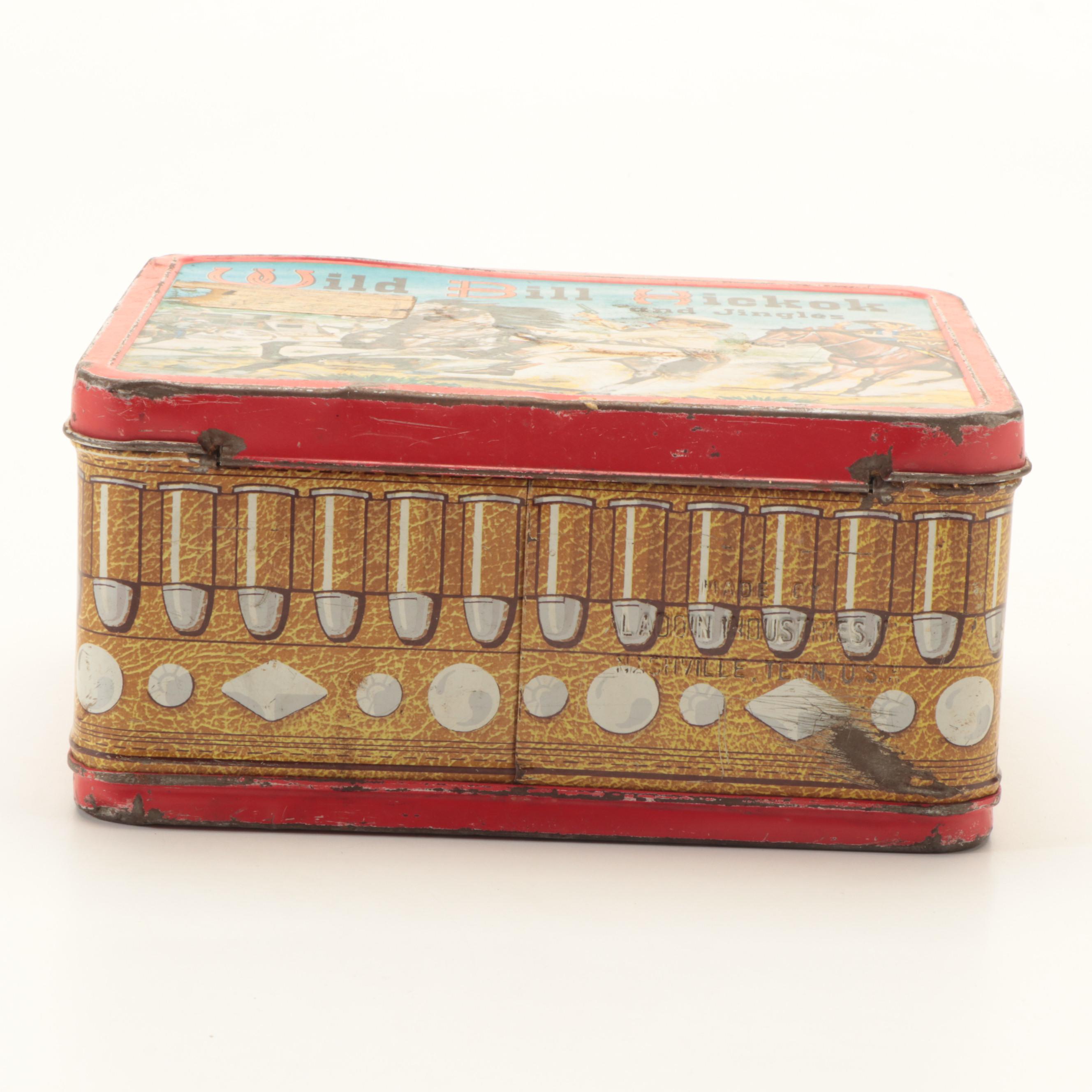 Aladdin Wild Bill Hickok and Jingles Metal Lunchbox, Mid-20th Century ...