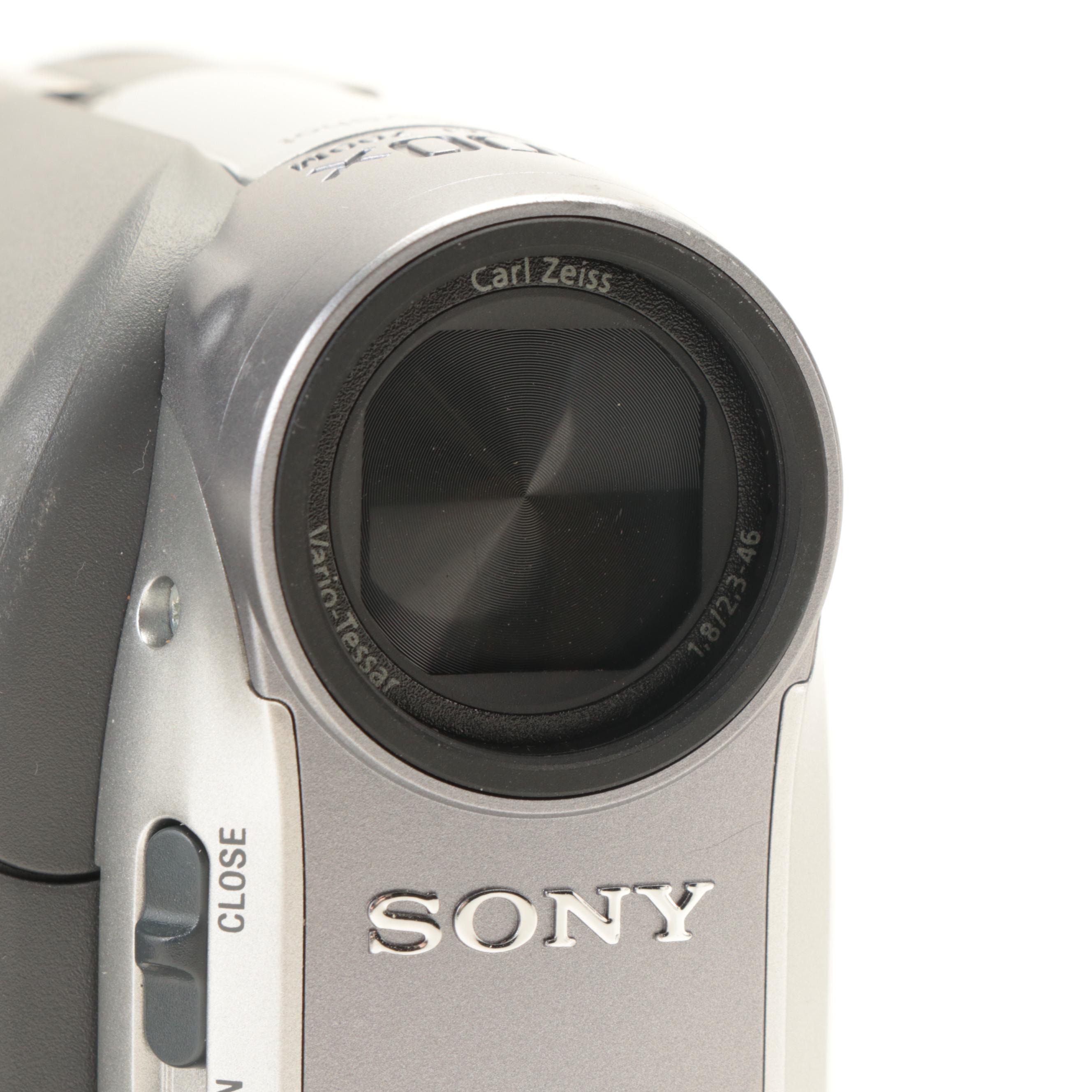 JVC VHS Camcorder with Sony Handycam Digital Camcorder | EBTH