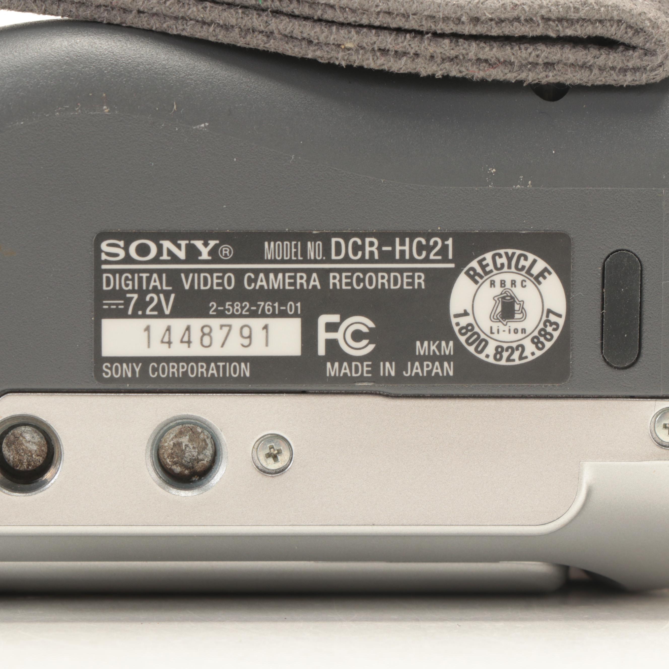 JVC VHS Camcorder with Sony Handycam Digital Camcorder | EBTH