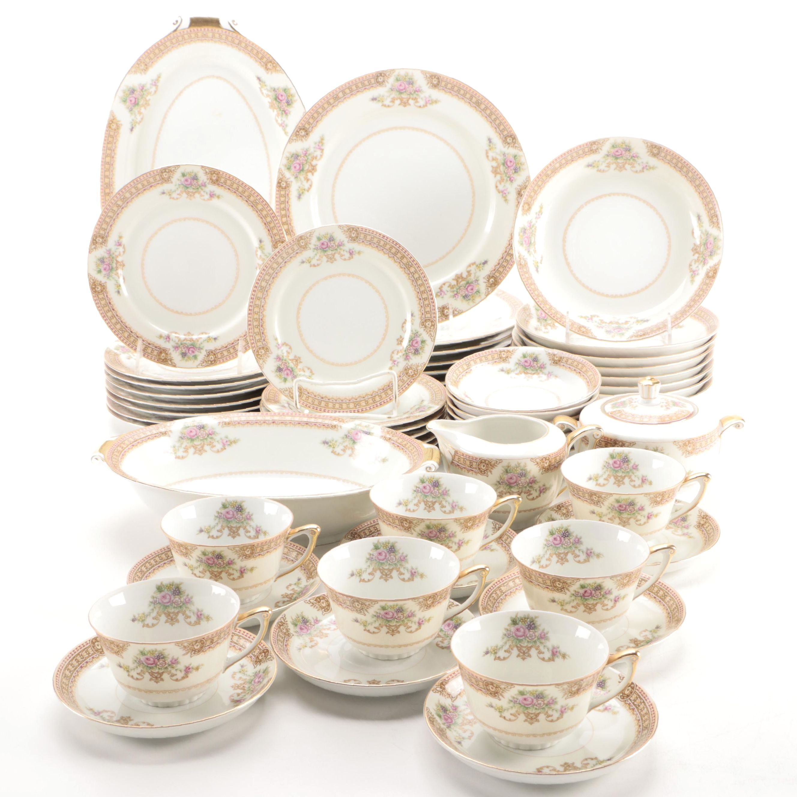Narumi Japan "Catalina" Porcelain Dinnerware and Serveware, Mid-20th ...