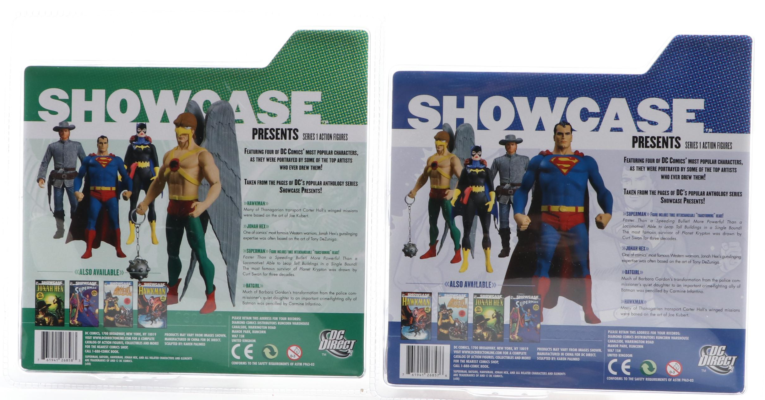 DC Direct Showcase Presents Series 1 Superman, Hawkman and More Action ...