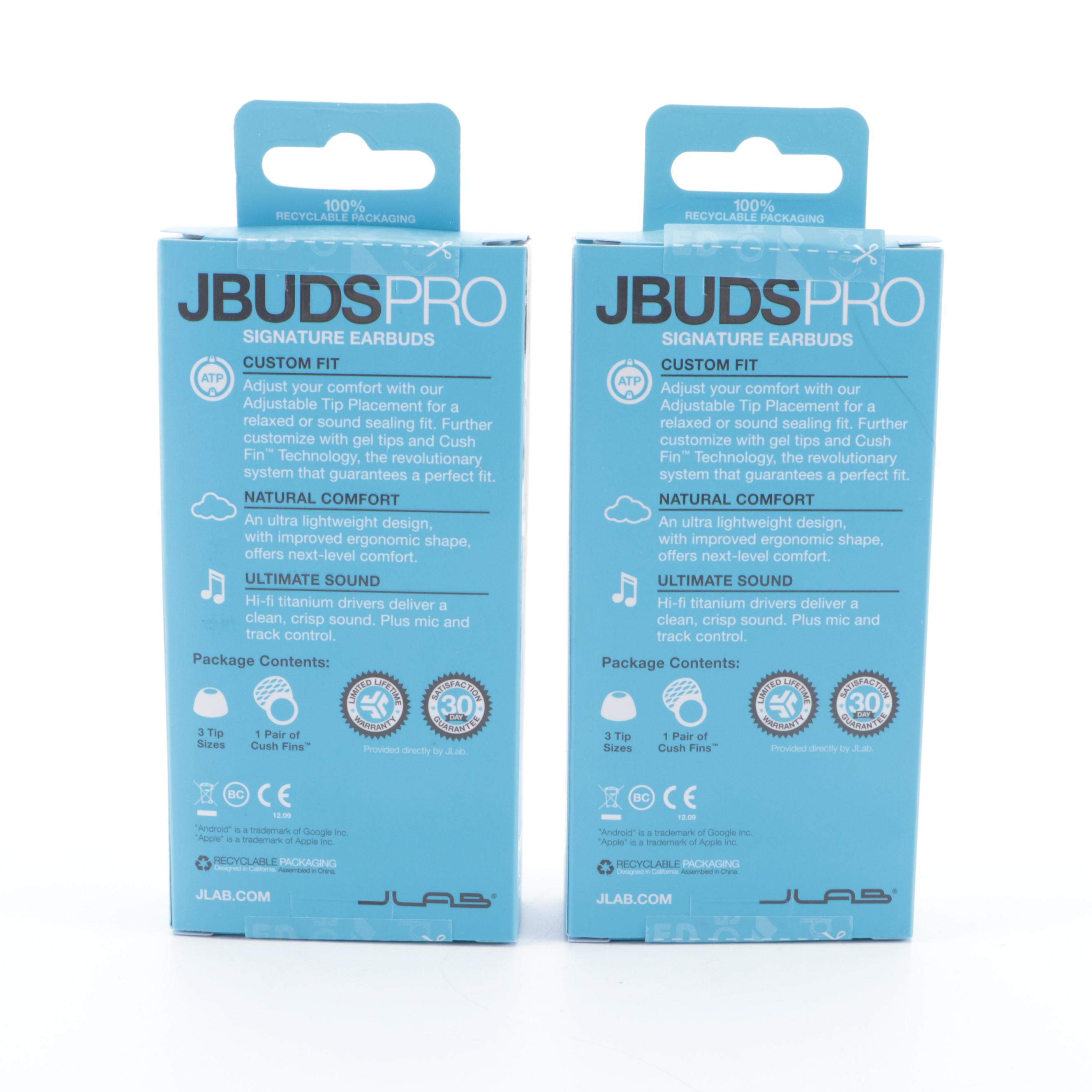 JLab Wired JBuds Pro Earbuds with Universal Mic | EBTH