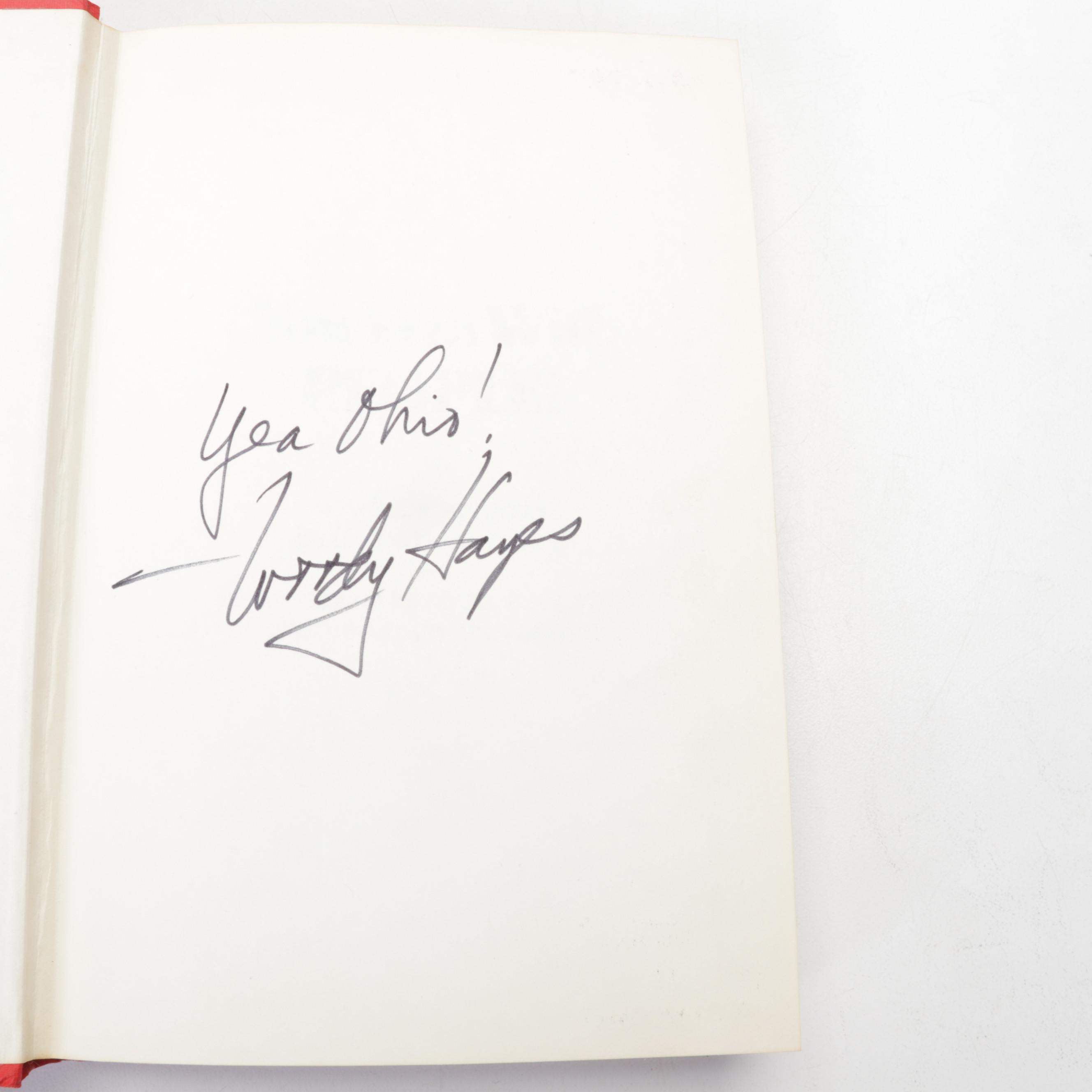 OSU Woody Hayes Signed "You Win with People" Book, Signed Hat, Football ...