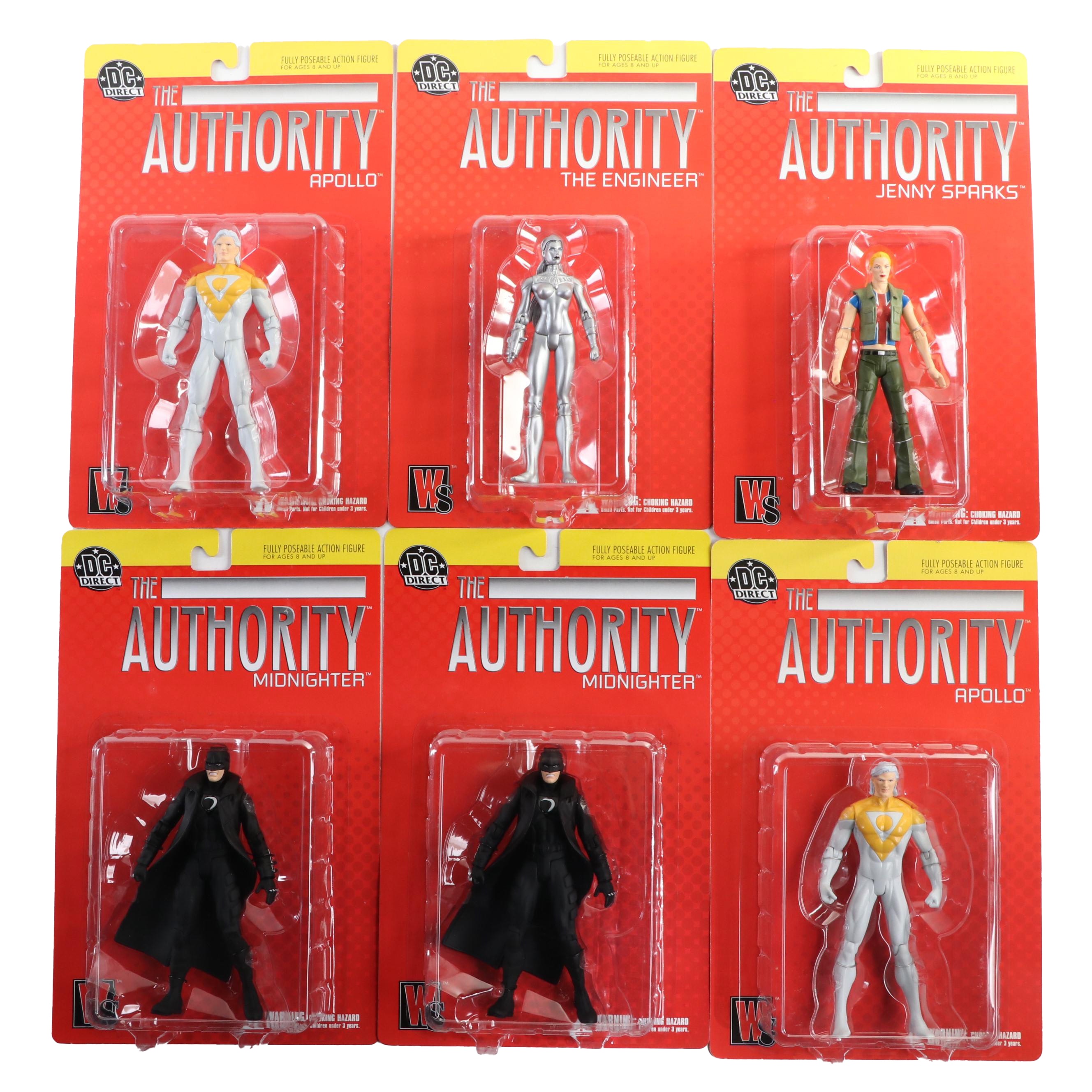 DC Direct The Authority Action Figures Including Midnighter, Apollo and ...