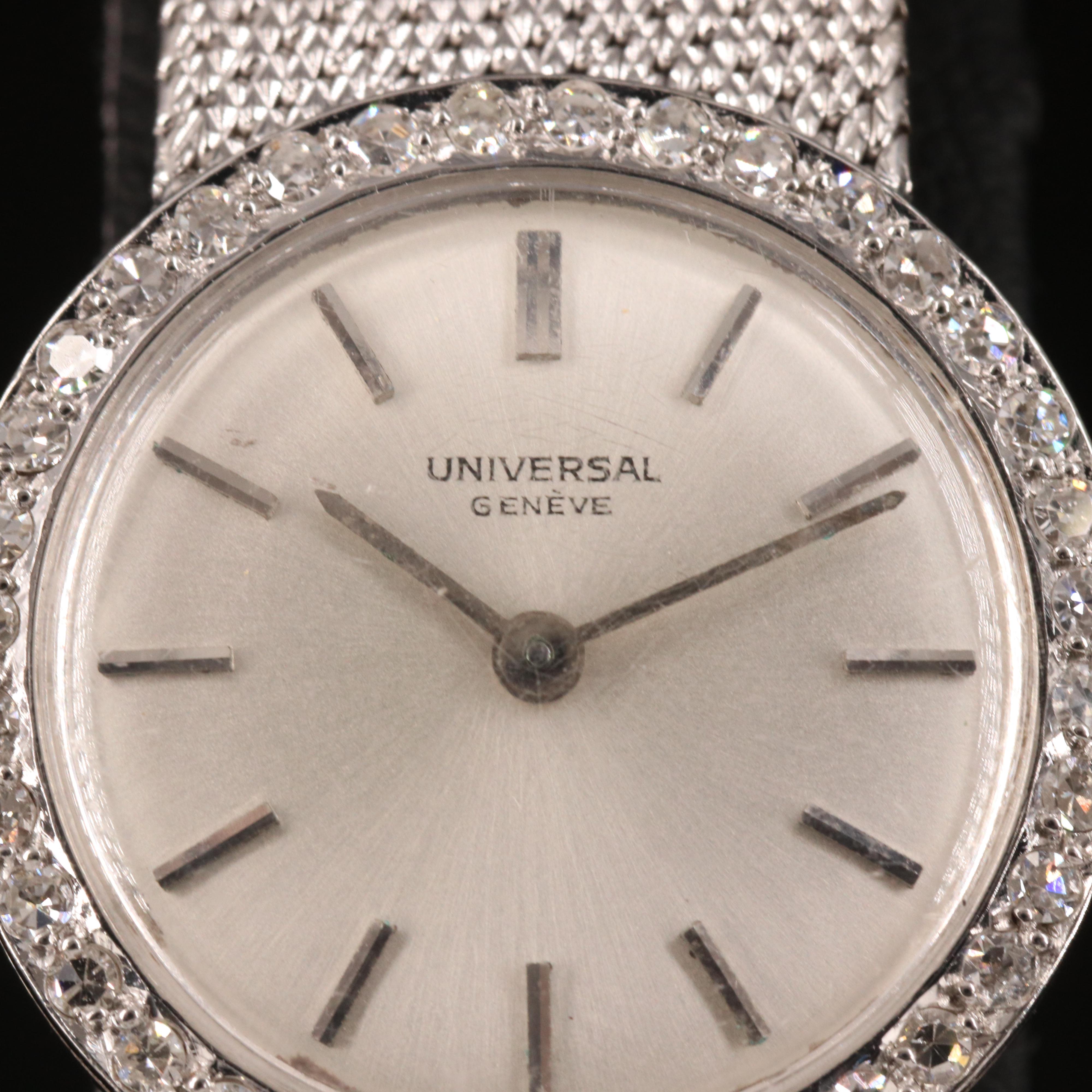 18K Universal Geneve Diamond Wristwatch | EBTH