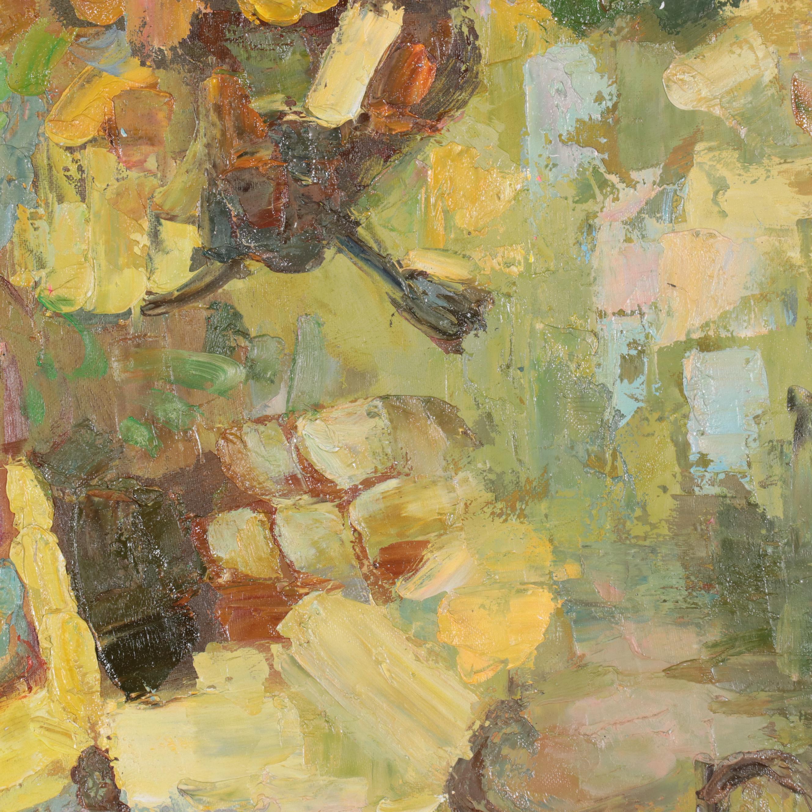 Impressionist Style Still Life Oil Painting, 21st Century | EBTH