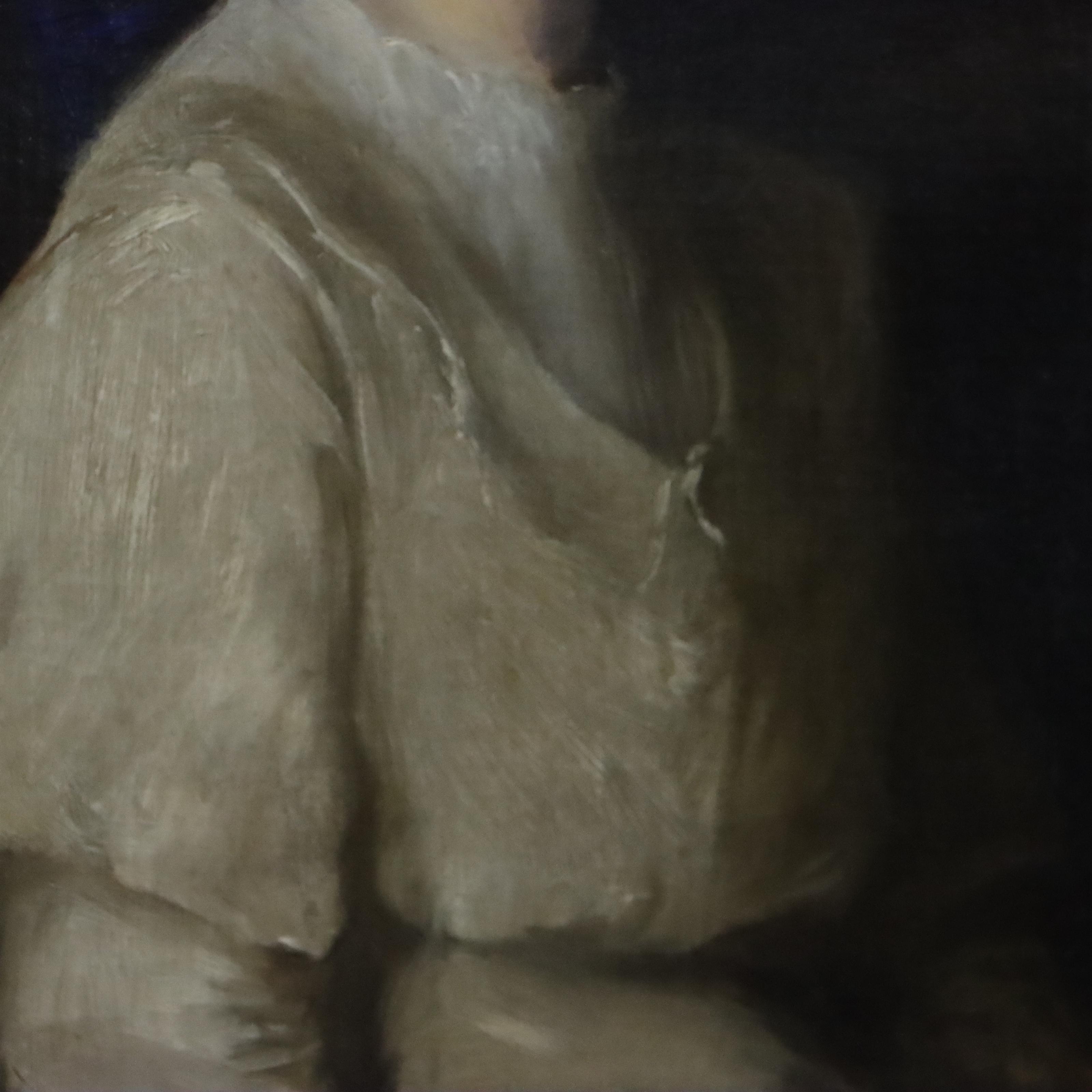 Helen Niles Tenebrist Portrait Oil Painting "Phyllis" 1912 | EBTH