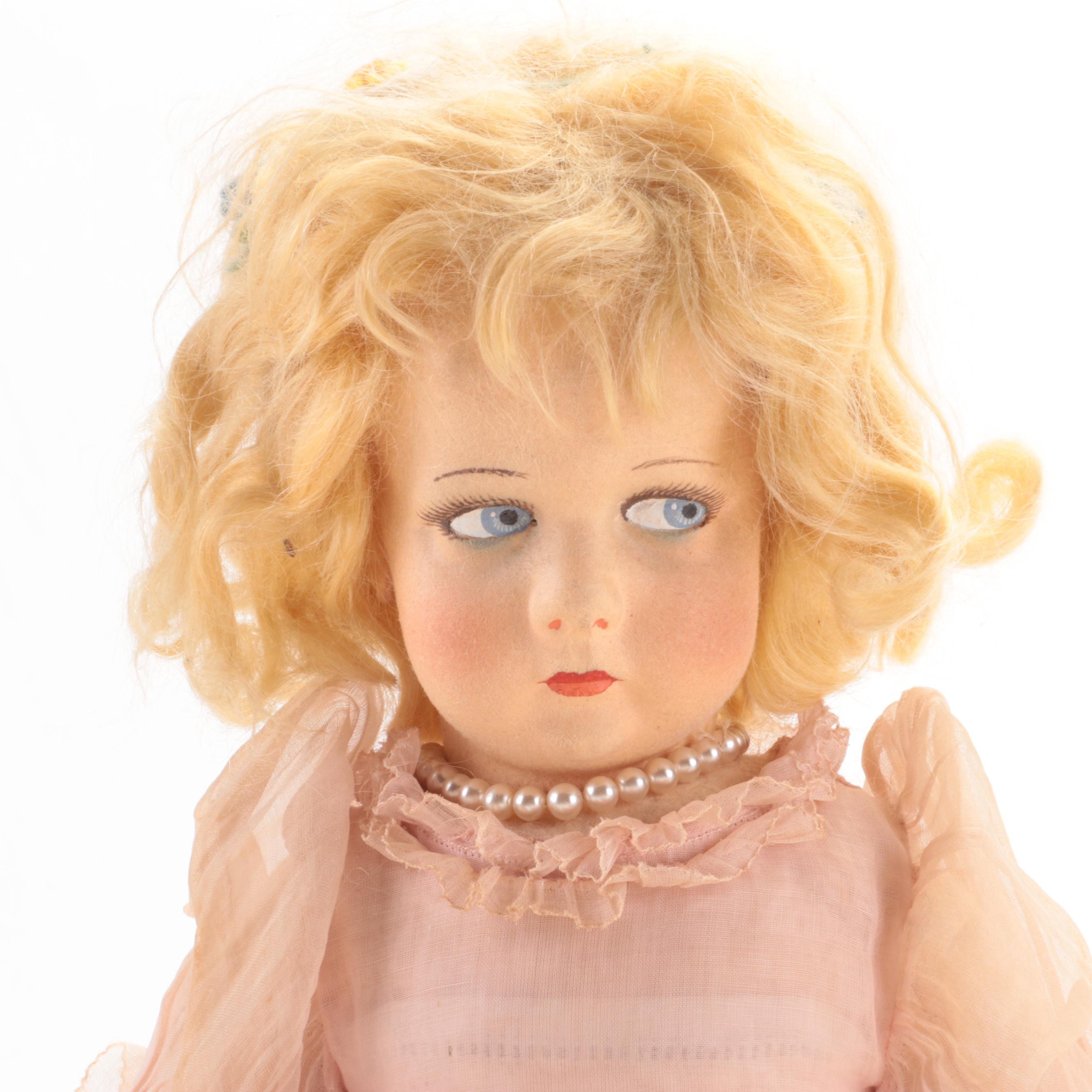 Hand-Painted Felt Jointed Artist Doll | EBTH