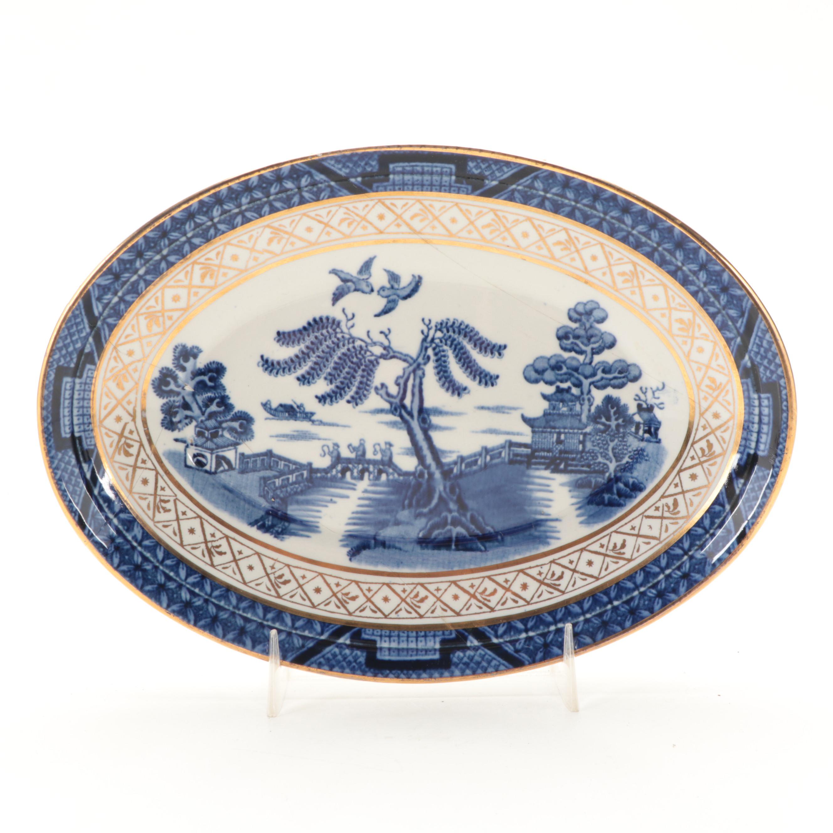 Booths "Real Old Willow" Ceramic Teacups, Saucers, and More, Mid to ...