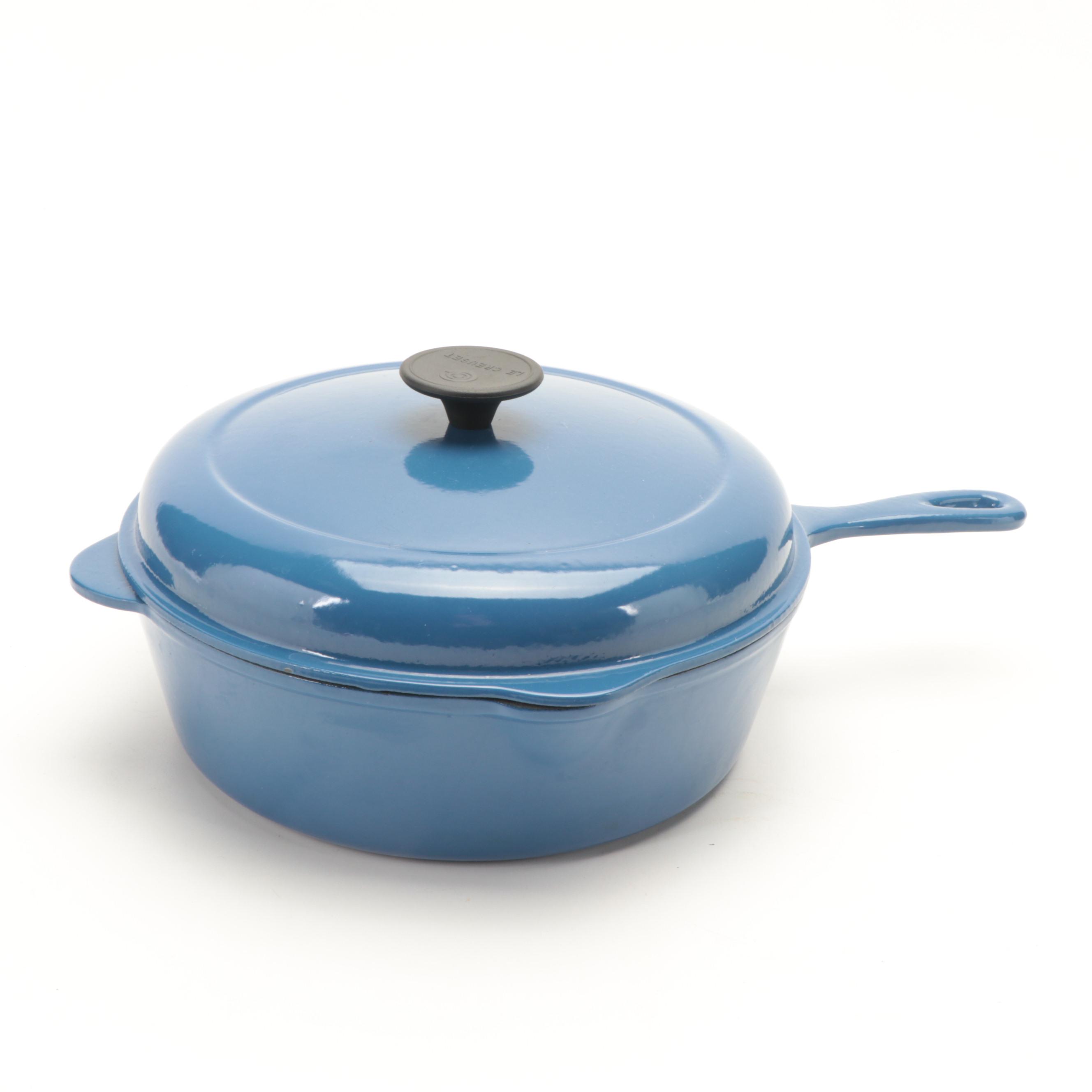 Le Creuset Dark Blue Enameled Cast Iron Pans and Trivets | EBTH