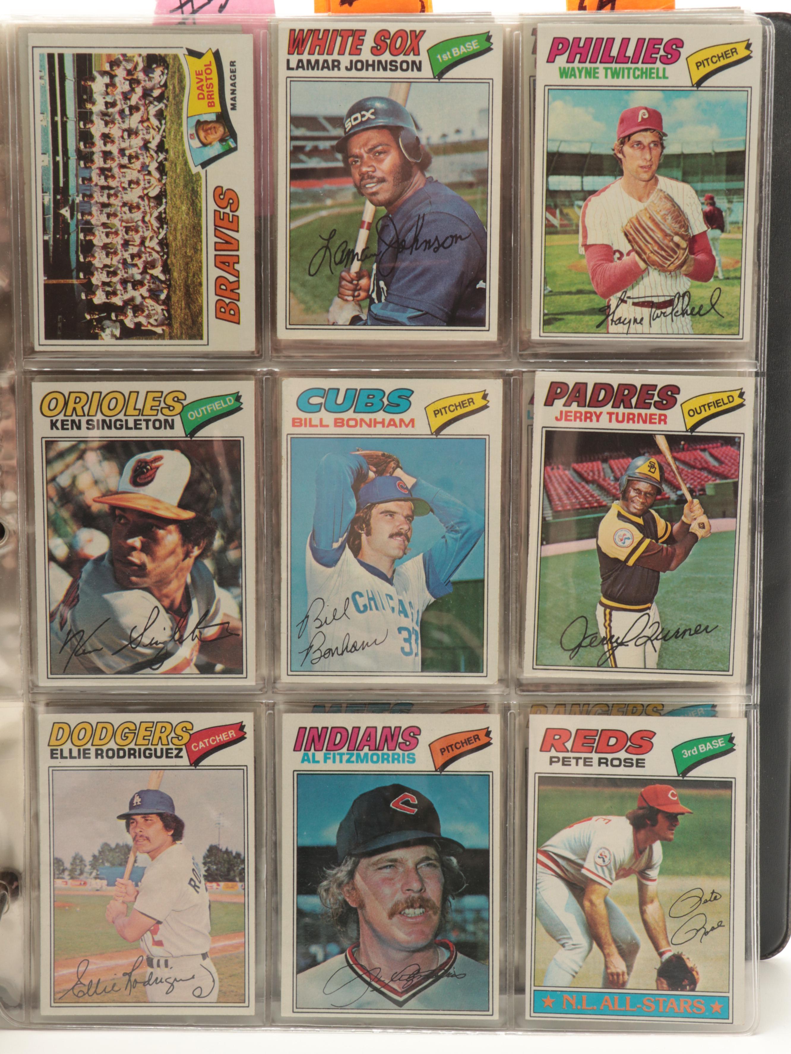 1977 Topps Baseball Cards Complete Set Including Andre Dawson and More ...