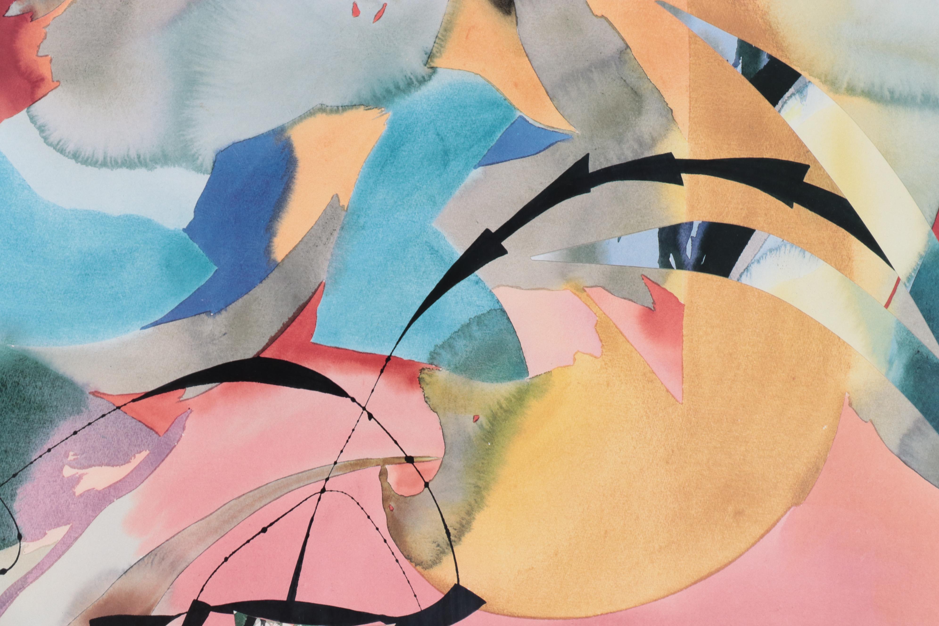 Offset Lithograph After Peter Kitchell "Boomerang Arrows," Late 20th ...