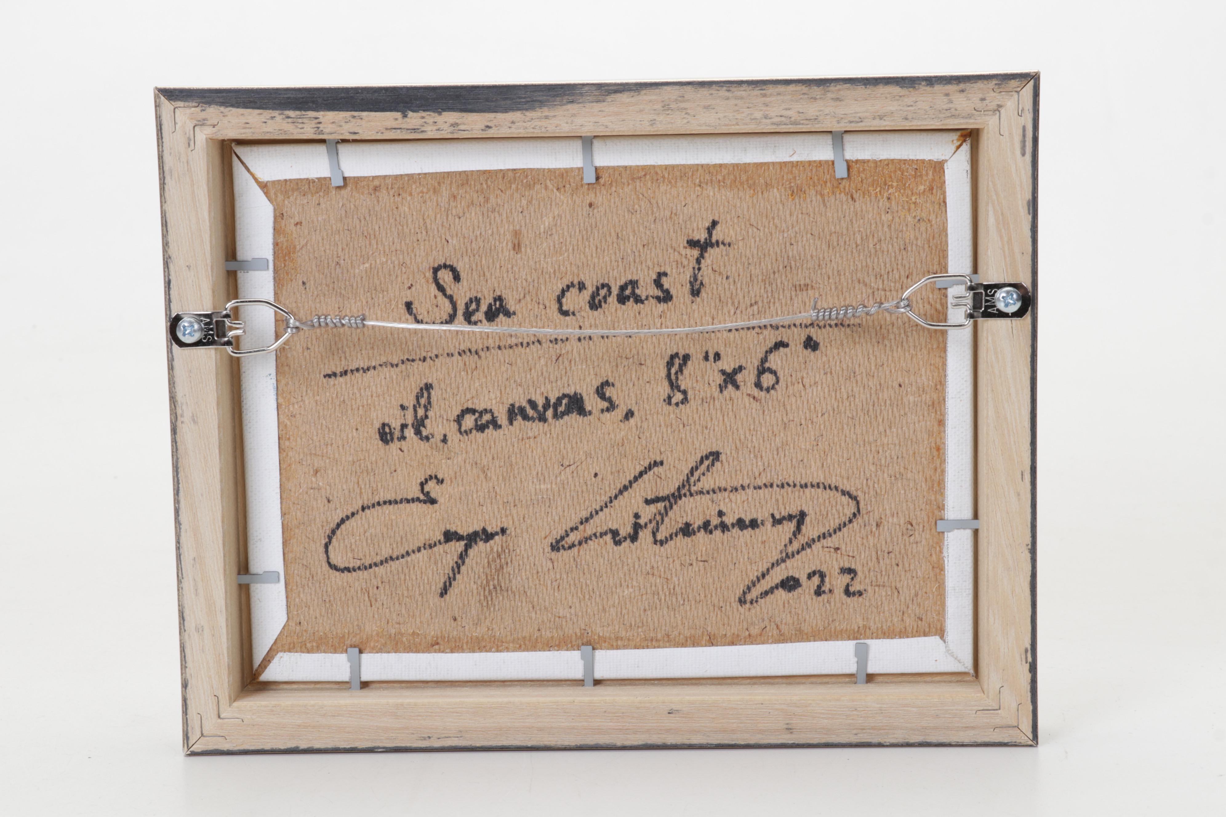 Jevgenijus Litvinas Oil Painting "Sea Coast," 2022 | EBTH