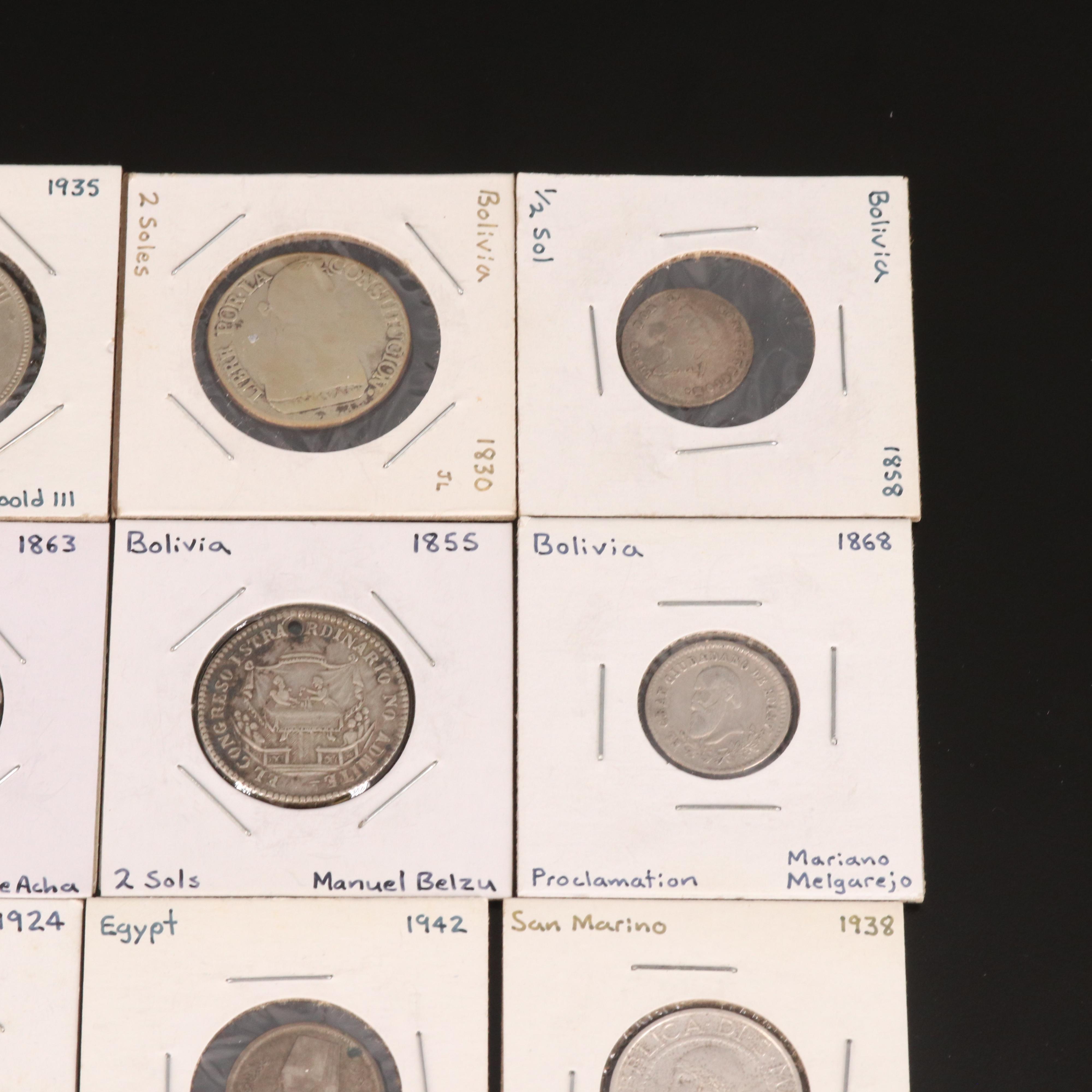 Group of Eleven Silver World Coins | EBTH