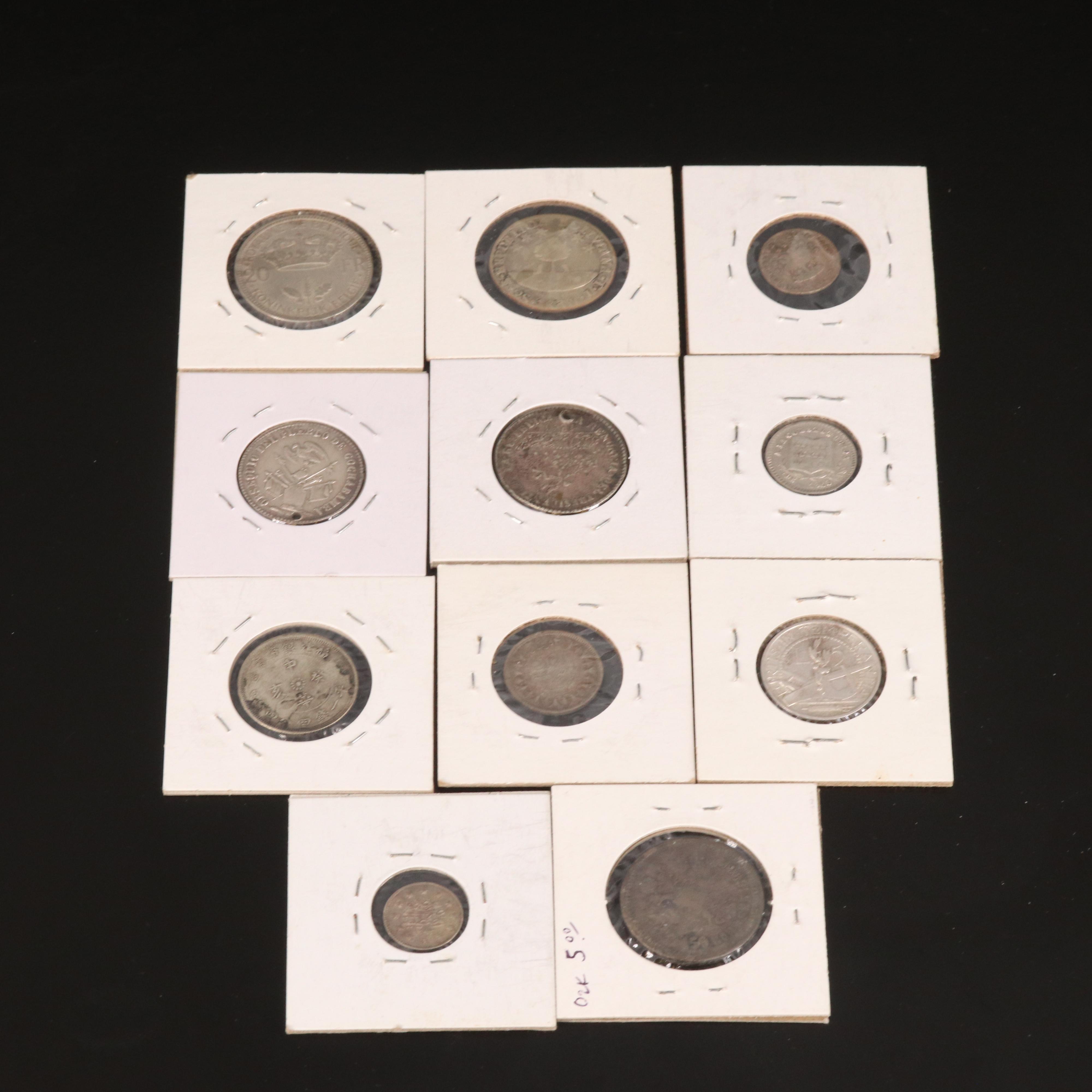 Group of Eleven Silver World Coins | EBTH