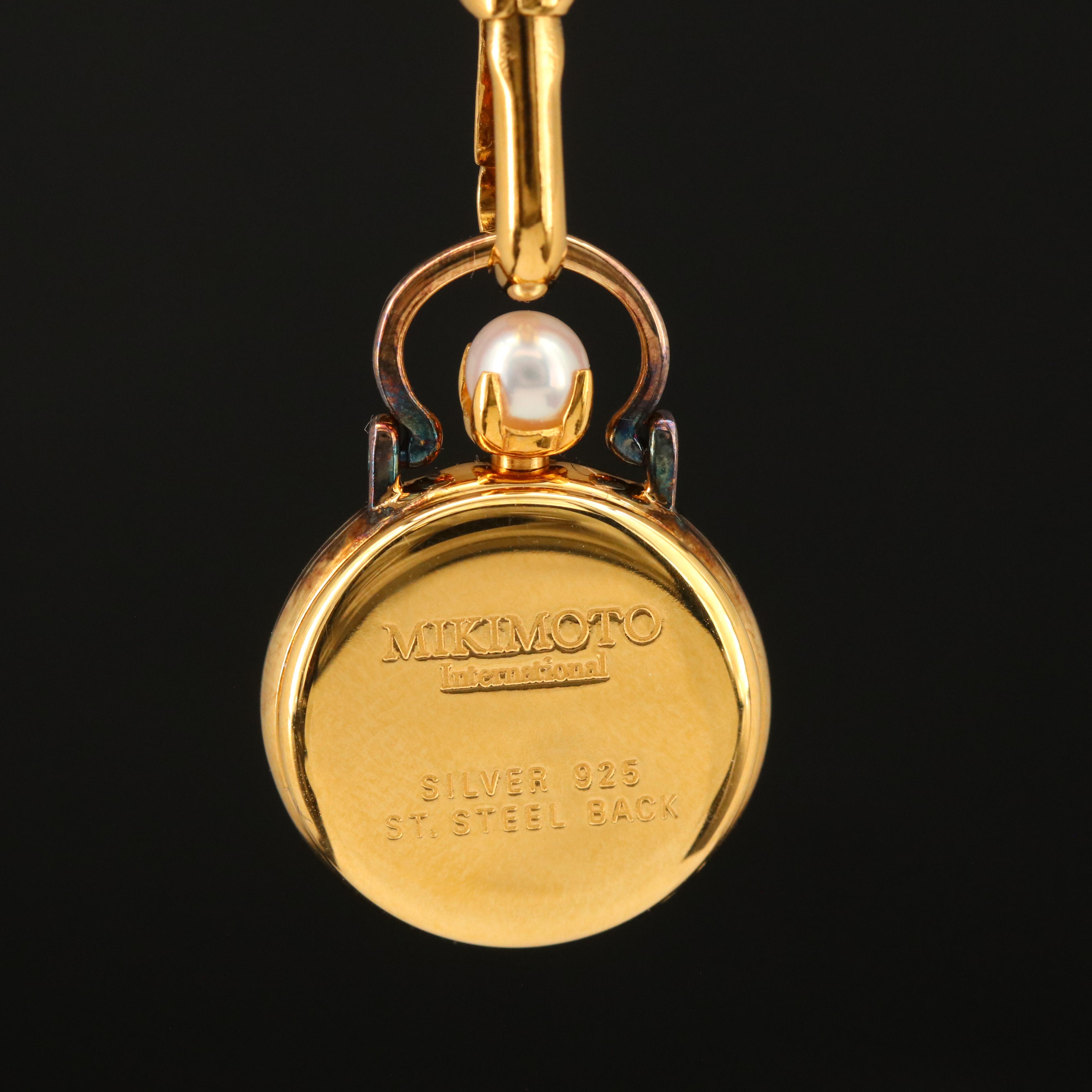 Mikimoto Mother-of-Pearl Dial Pendant Watch | EBTH