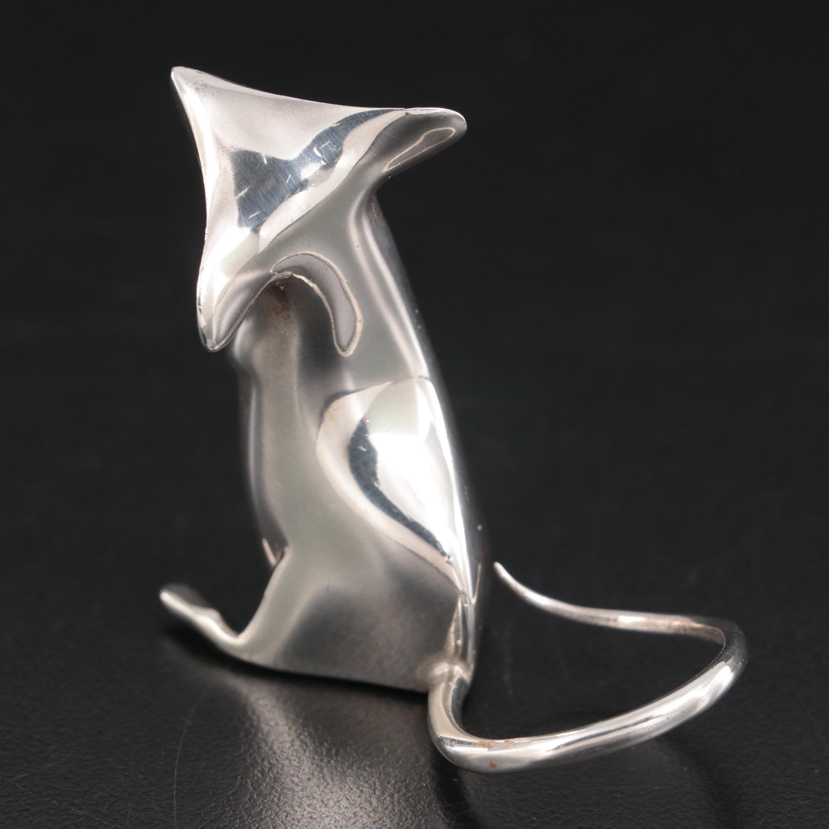 Tiffany & Co. Sterling Silver Mouse Figurine, Mid to Late 20th Century ...