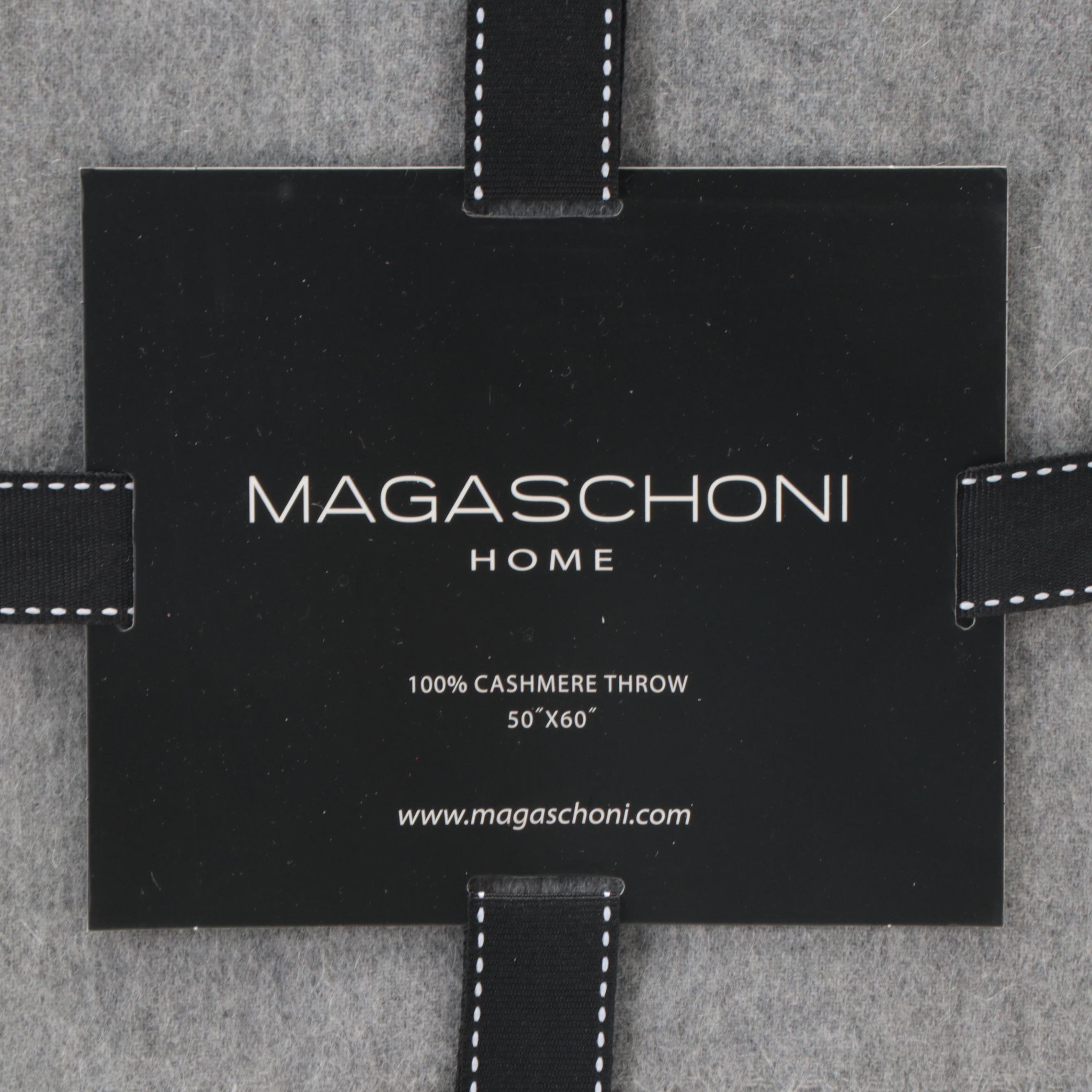 Magaschoni Home Cashmere Throw Blanket in Flannel Heather | EBTH