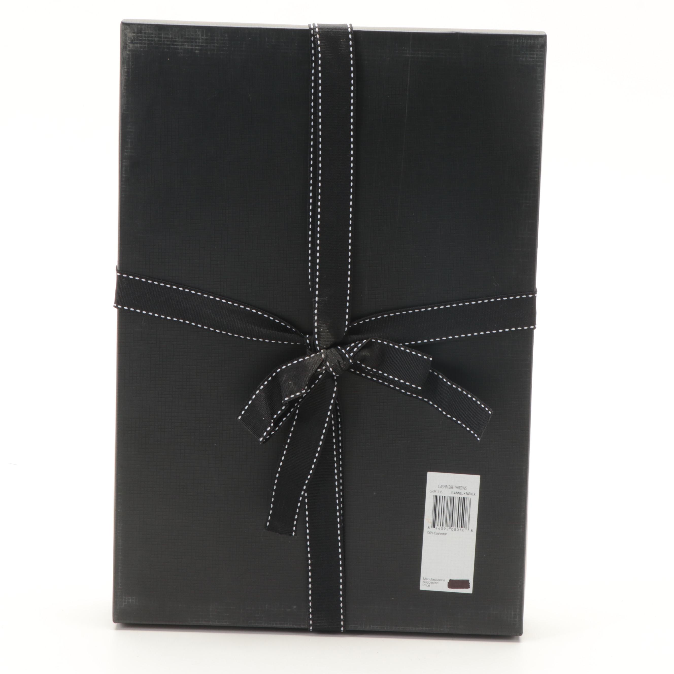 Magaschoni Home Cashmere Throw Blanket in Flannel Heather | EBTH