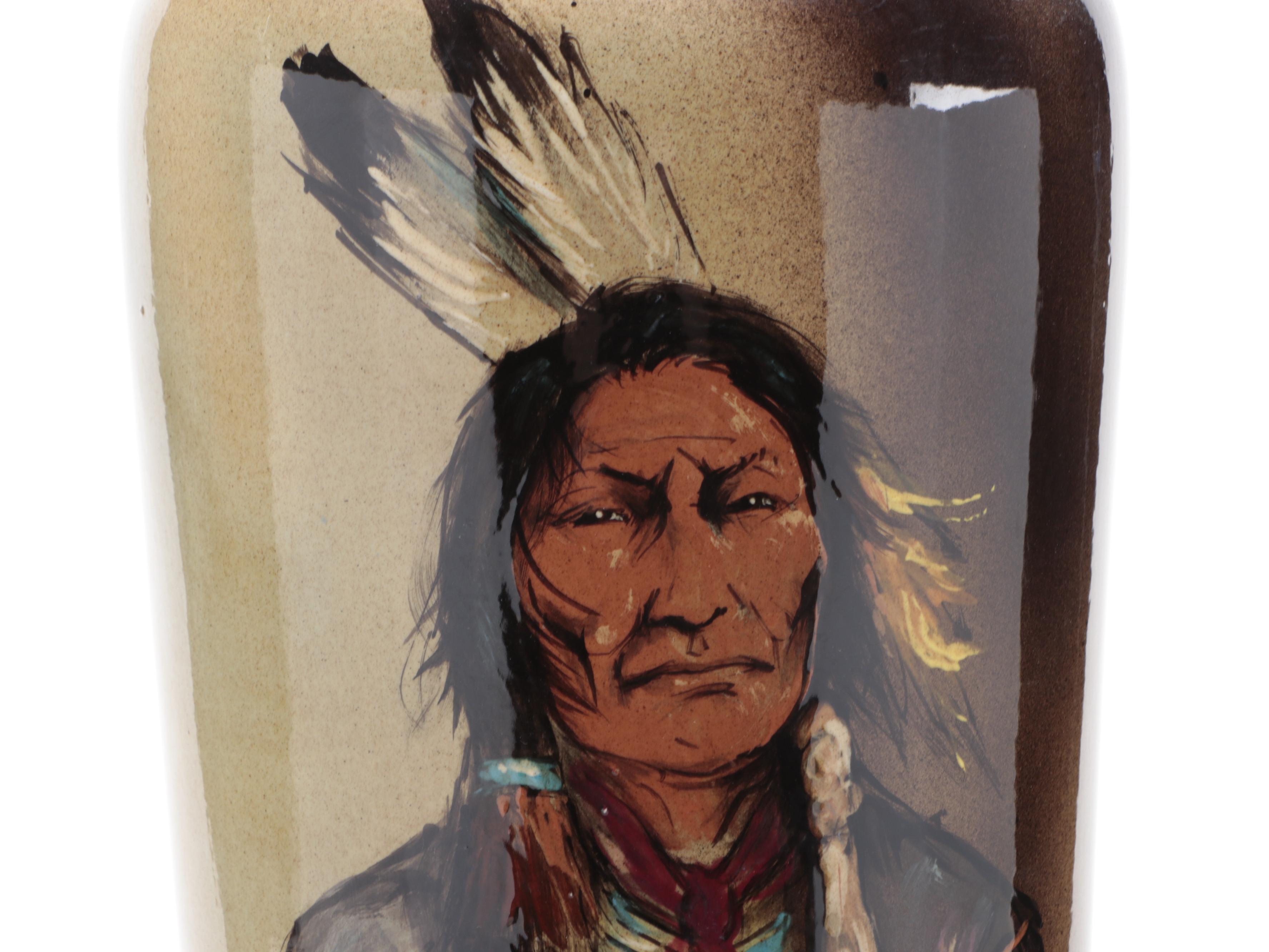 Rick Wisecarver Art Pottery Hand-Painted Earthenware Vase, 2000 | EBTH
