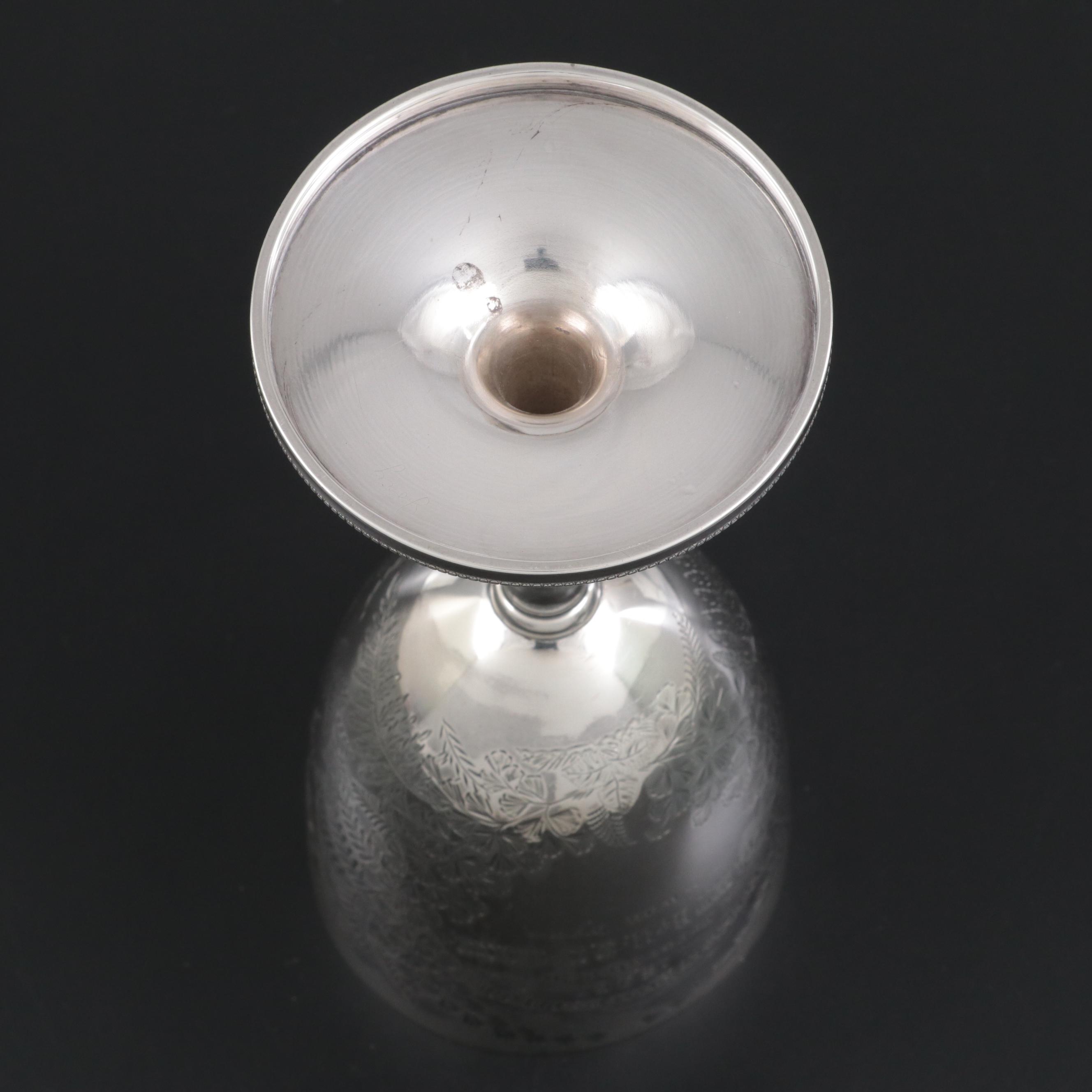 Robert Pringle & Sons Chased Sterling Silver Trophy Goblet, 1896 | EBTH