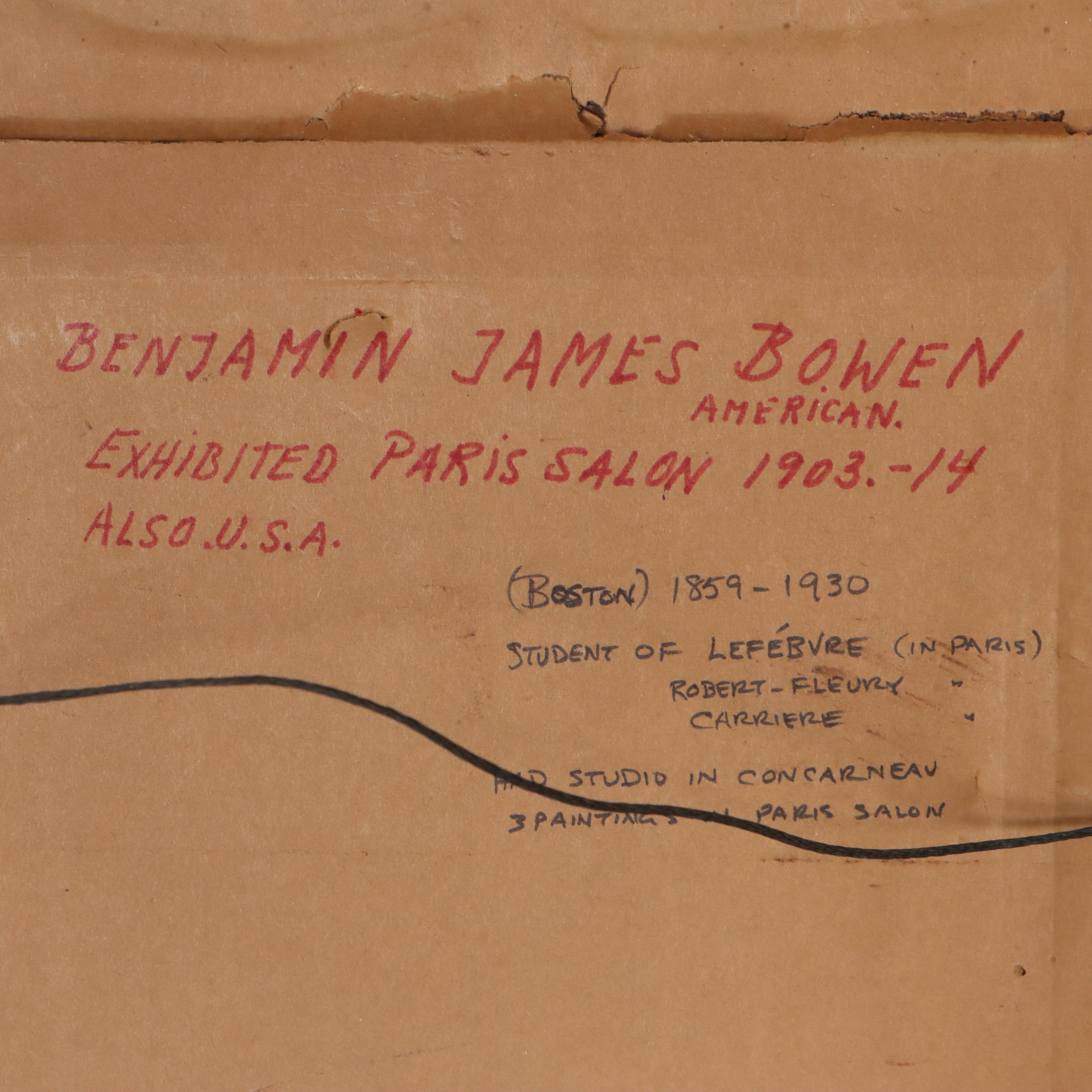 Benjamin James Bowen Oil Painting of Street Scene | EBTH