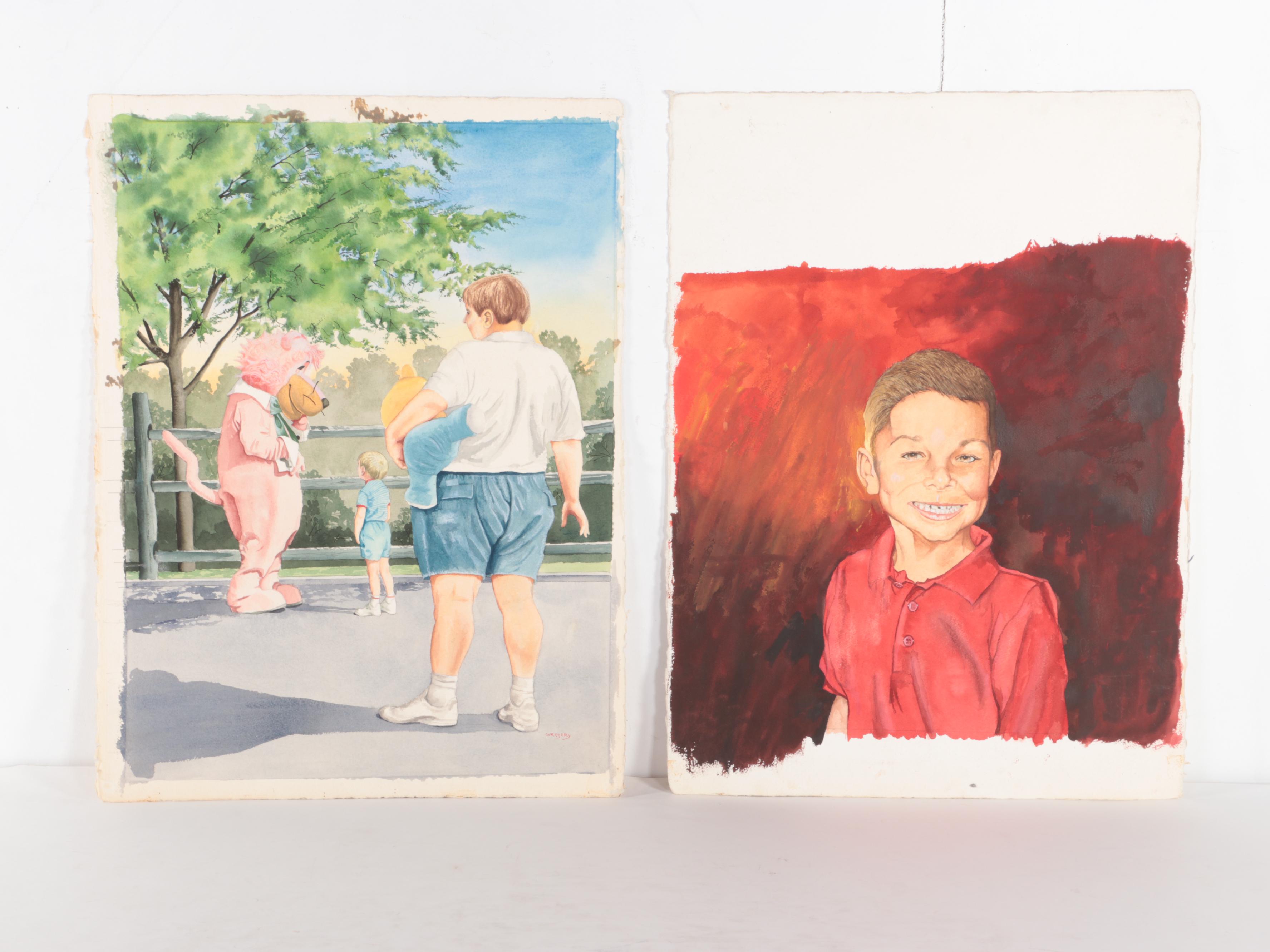 Bill Gregory Illustrations and Graphite Drawings | EBTH