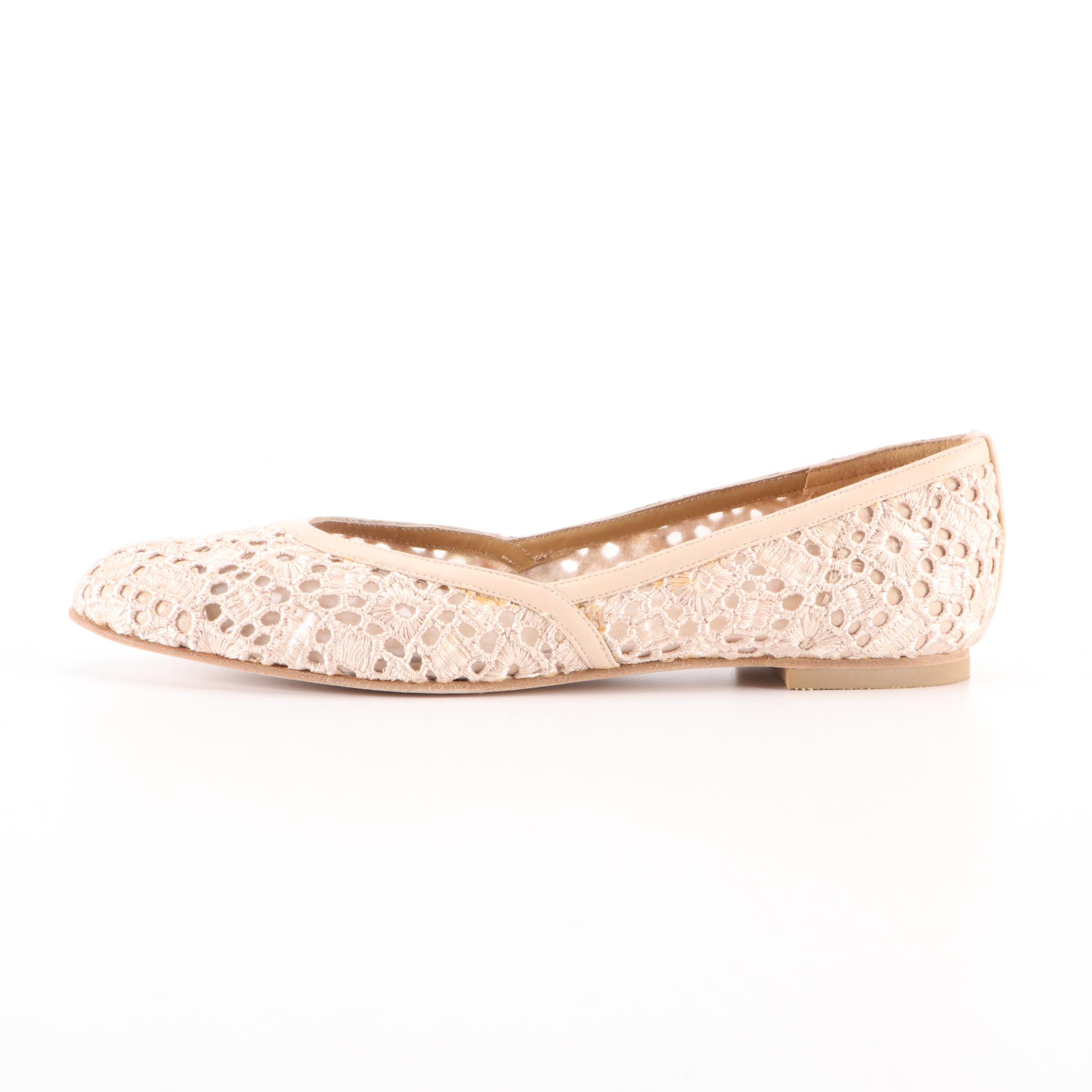Stuart Weitzman Ballet Flats and Mules in Openwork Lace | EBTH
