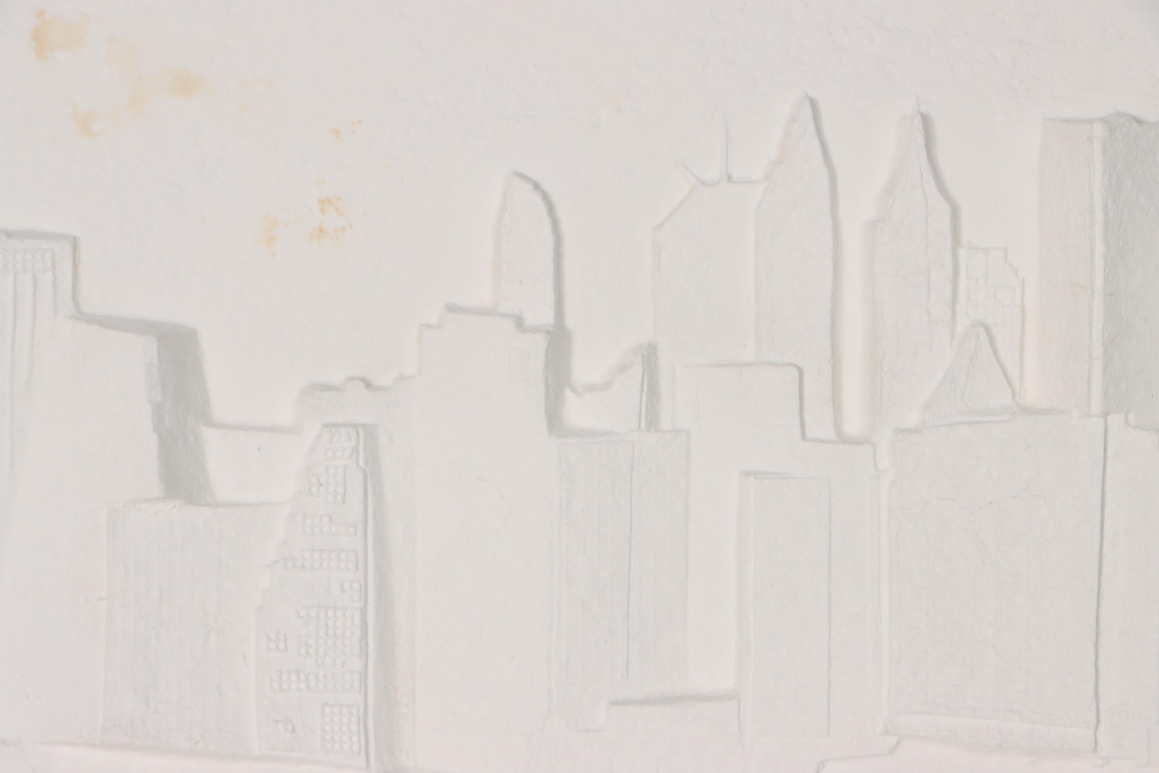 Jonna White Cast Paper Relief Panel "A Day in New York City" | EBTH